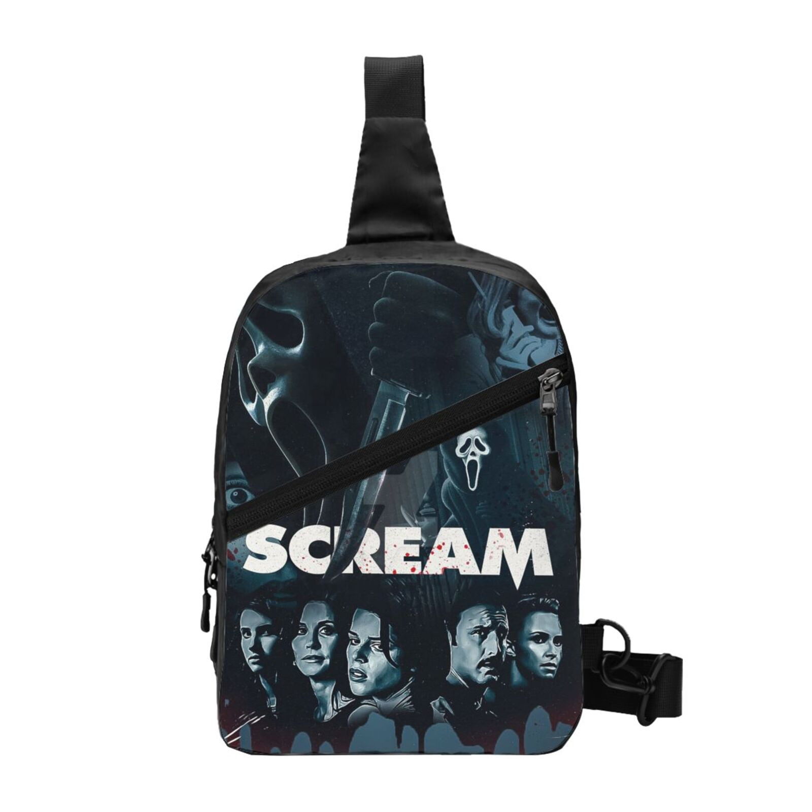 Scream Ghostface Killer Horror Chest Bag Crossbody Folding Adjustable ...