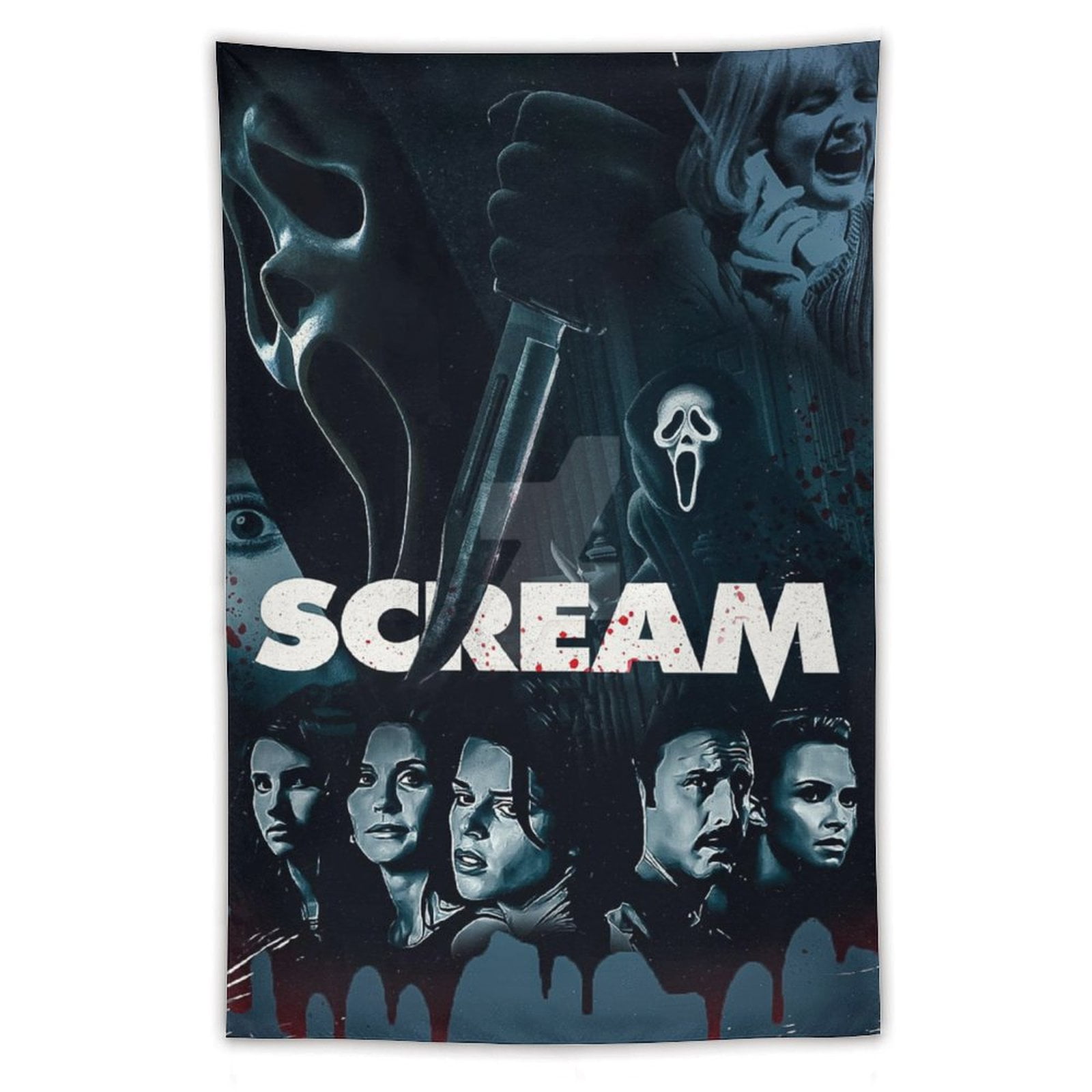 Scream Ghostface Killer Horror Tapestry Luxury Wall Hanging Tapestries ...