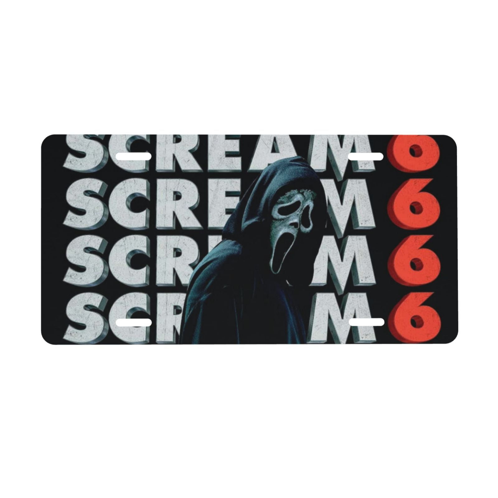 Scream Ghostface Killer License Plate Cover Vanity Tag Decorative ...