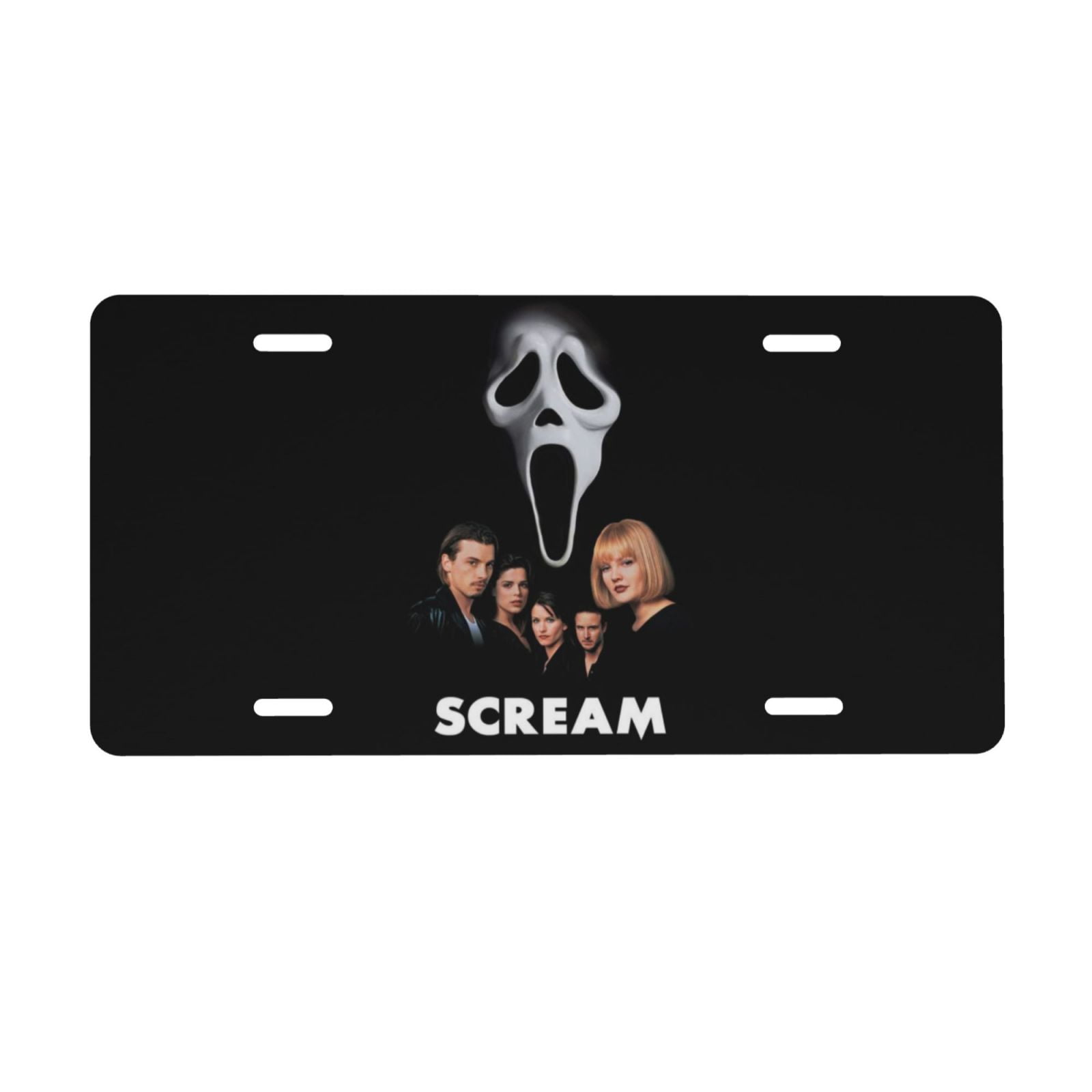 Scream Ghostface Killer License Plate Cover Vanity Tag Decorative ...