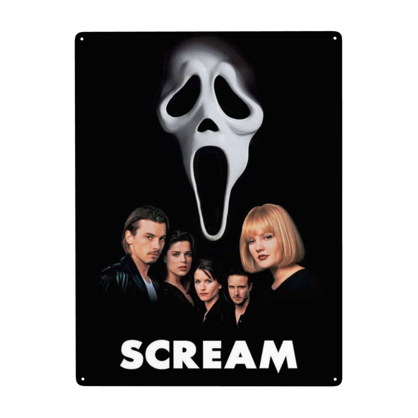 Scream Ghostface Killer Metal Sign Decor 30x40cm Wall Art Sign for Home ...