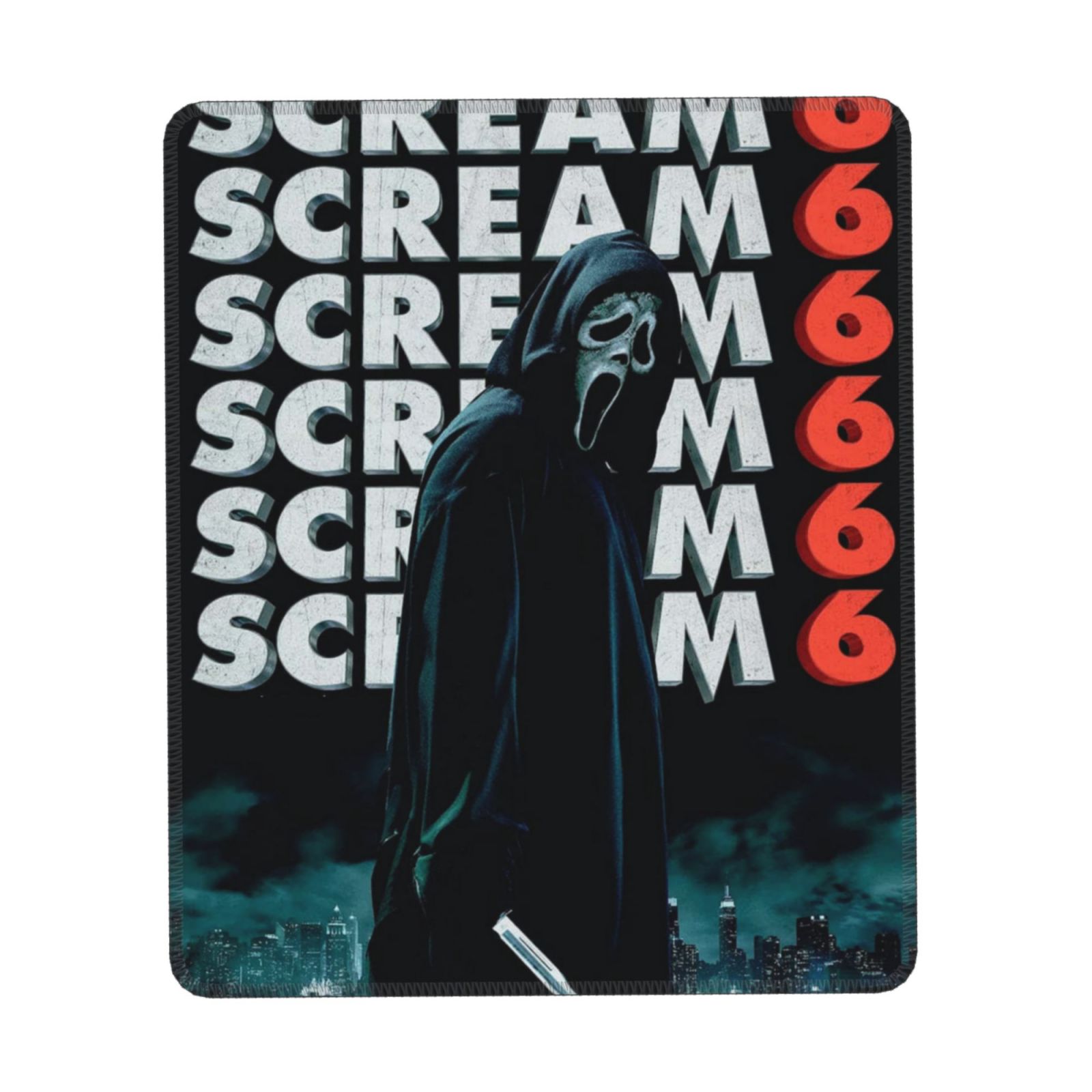 Scream Ghostface Killer Mouse Pad Non-Slip Rubber Base Mousepad Desktop ...