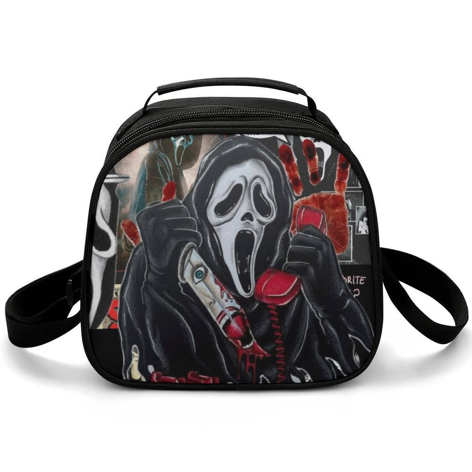 Scream Ghostface Lunch Tote Bags Thermal Insulated Lunch Box Lunch ...