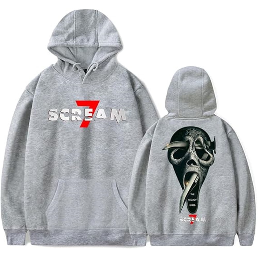 Scream Ghostface Merch Unisex Hoodie, Horror Movie Inspired Long Sleeve ...