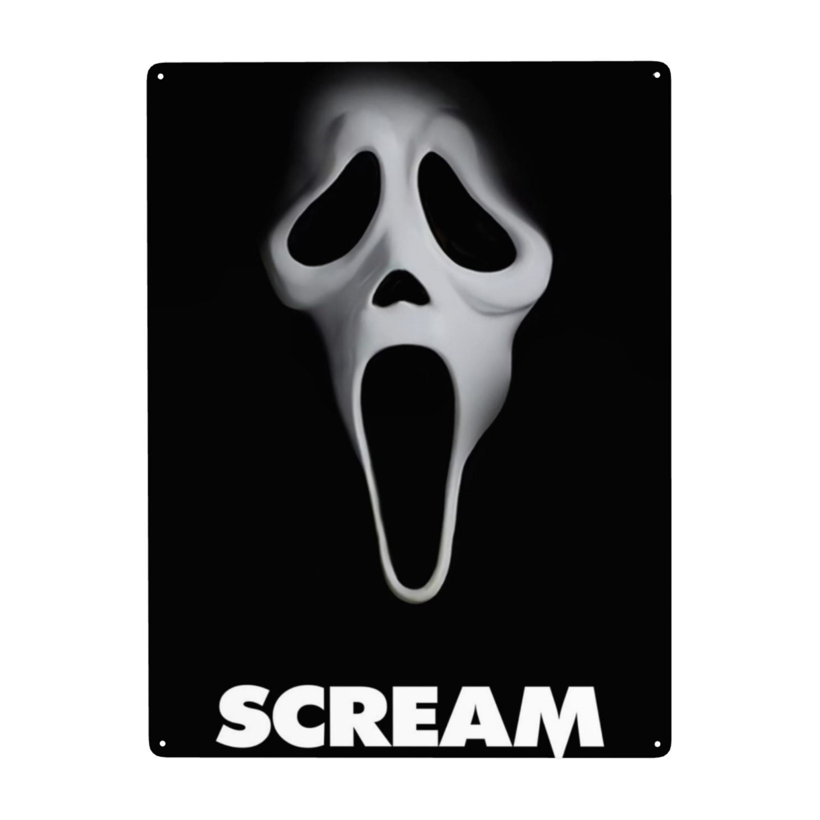 Scream Ghostface Metal Sign Decor 30x40cm Wall Art Sign for Home ...