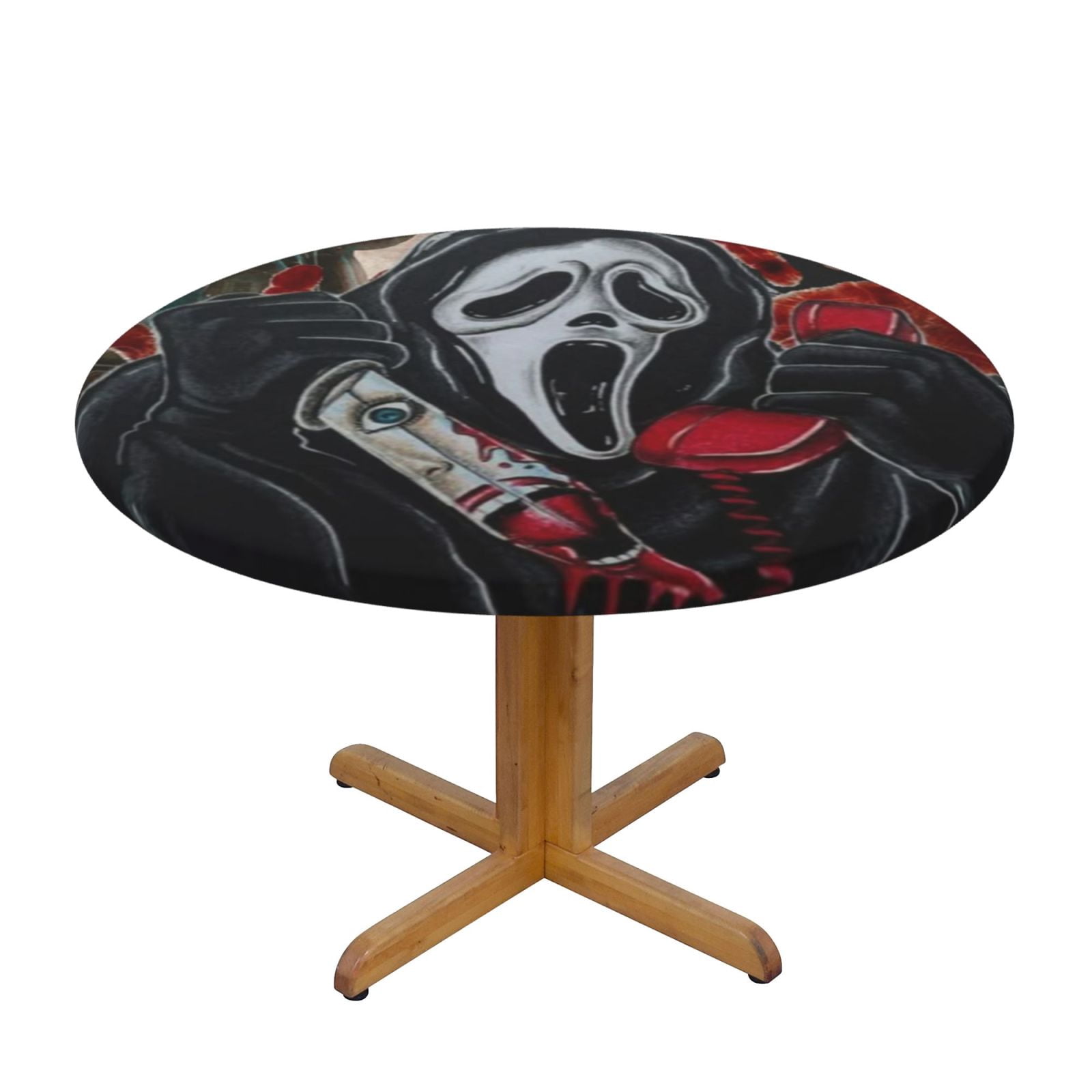 Scream Ghostface Round Tablecloth Washable Picnic Table Cover ...