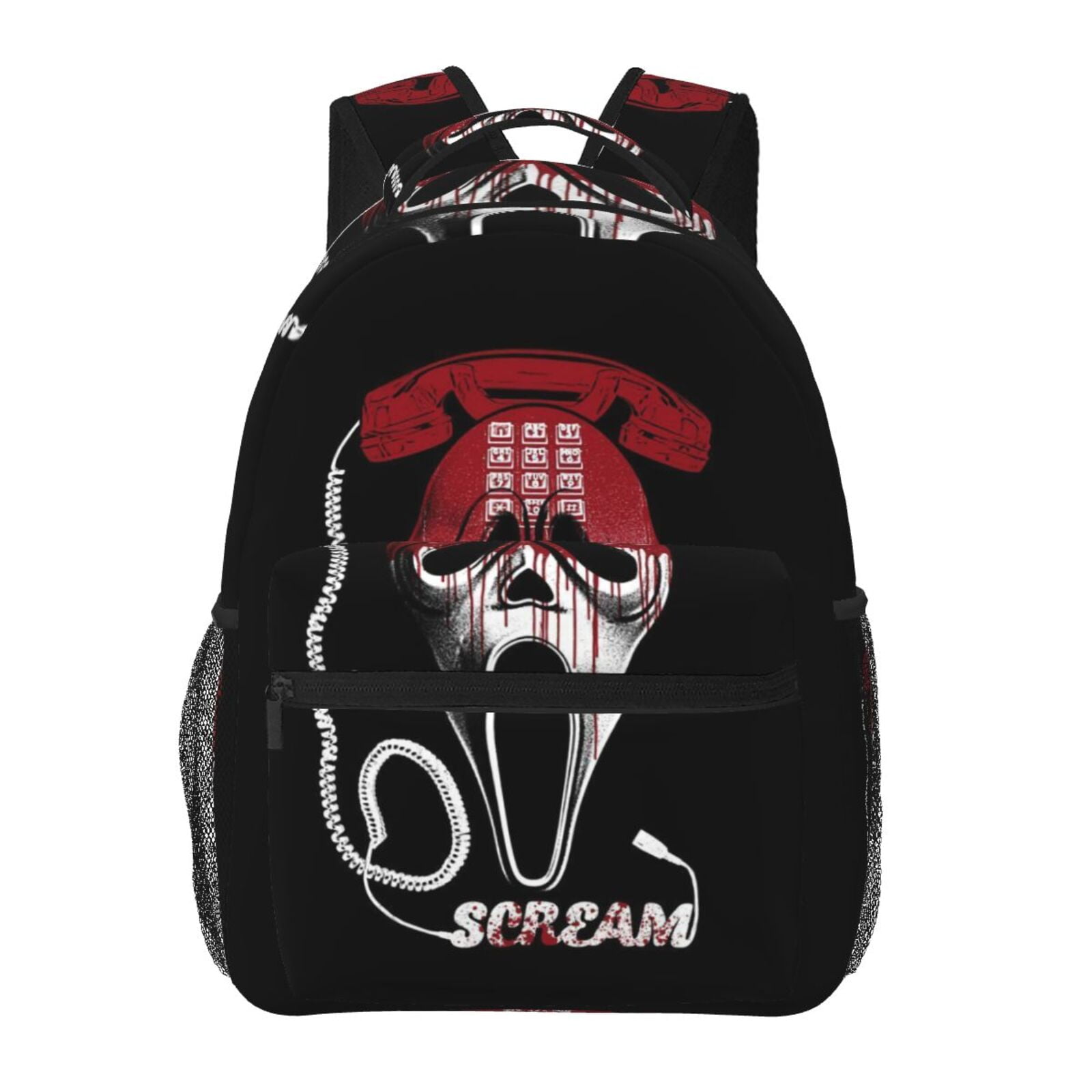 Scream Ghostface Scary Casual Backpack Schoolbag Large Capacity Daypack ...