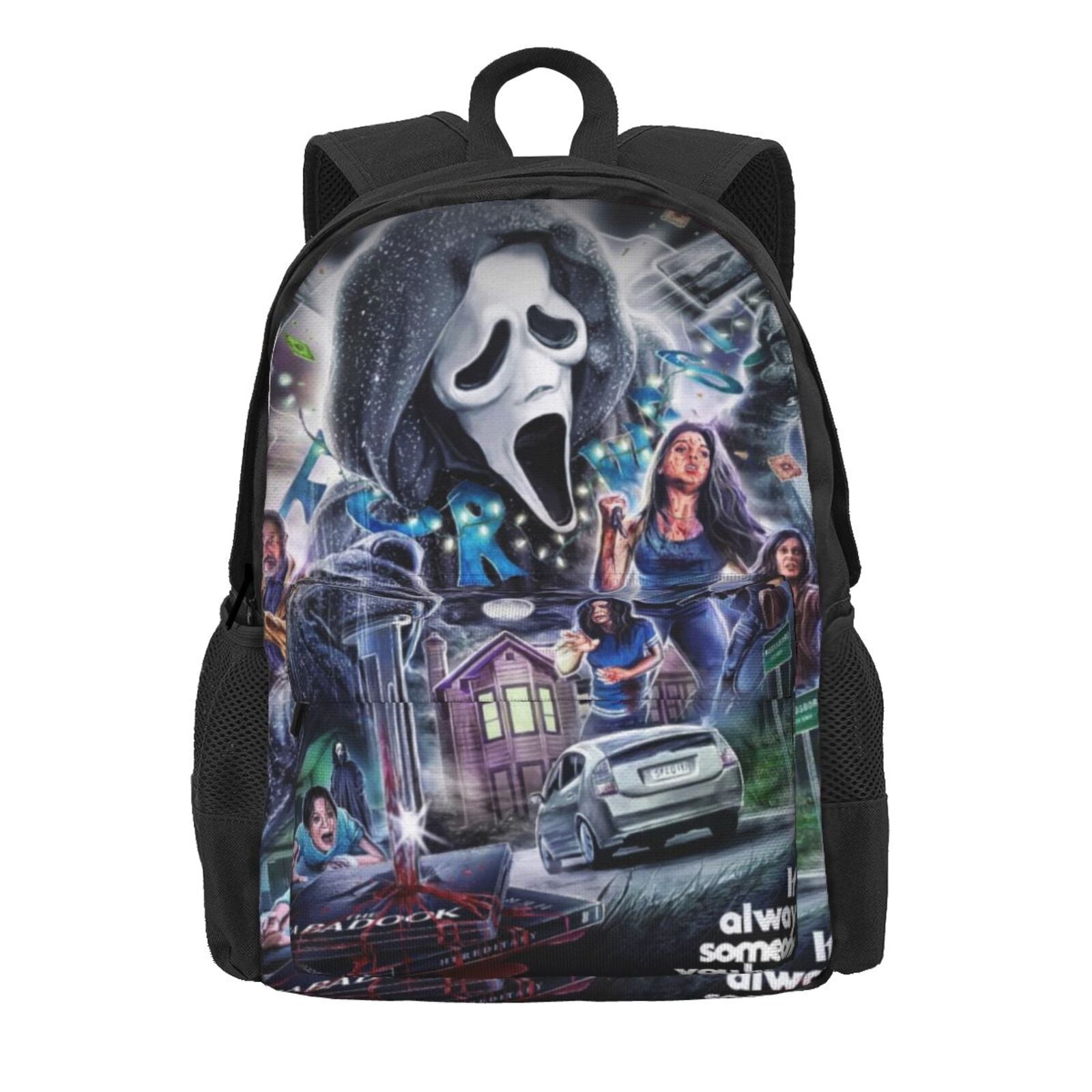 Scream Horror Ghostface Killer Backpack Lightweight Daypack Large ...