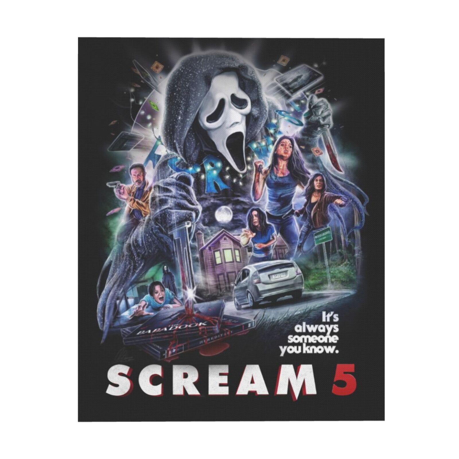 Scream Horror Ghostface Killer Canvas Decorative Poster Art Picture ...