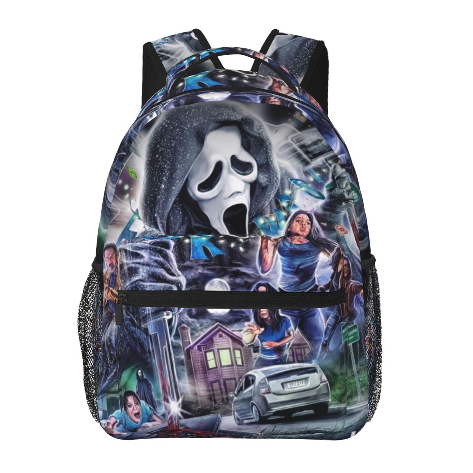 Scream Horror Ghostface Killer Casual Backpack Schoolbag Large Capacity ...