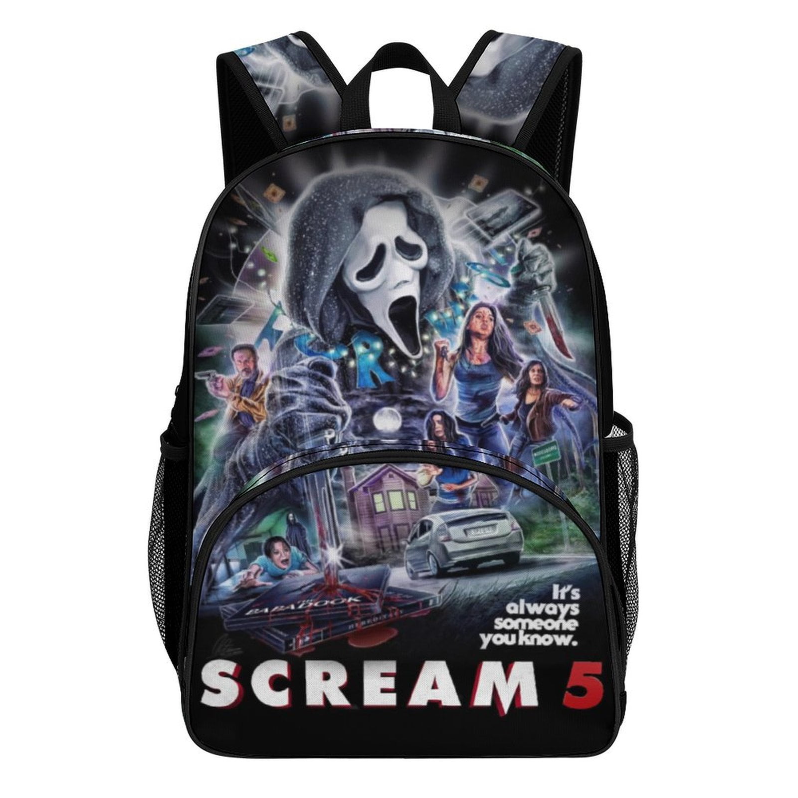 Scream Horror Ghostface Killer Laptop Backpack Daypack Student ...
