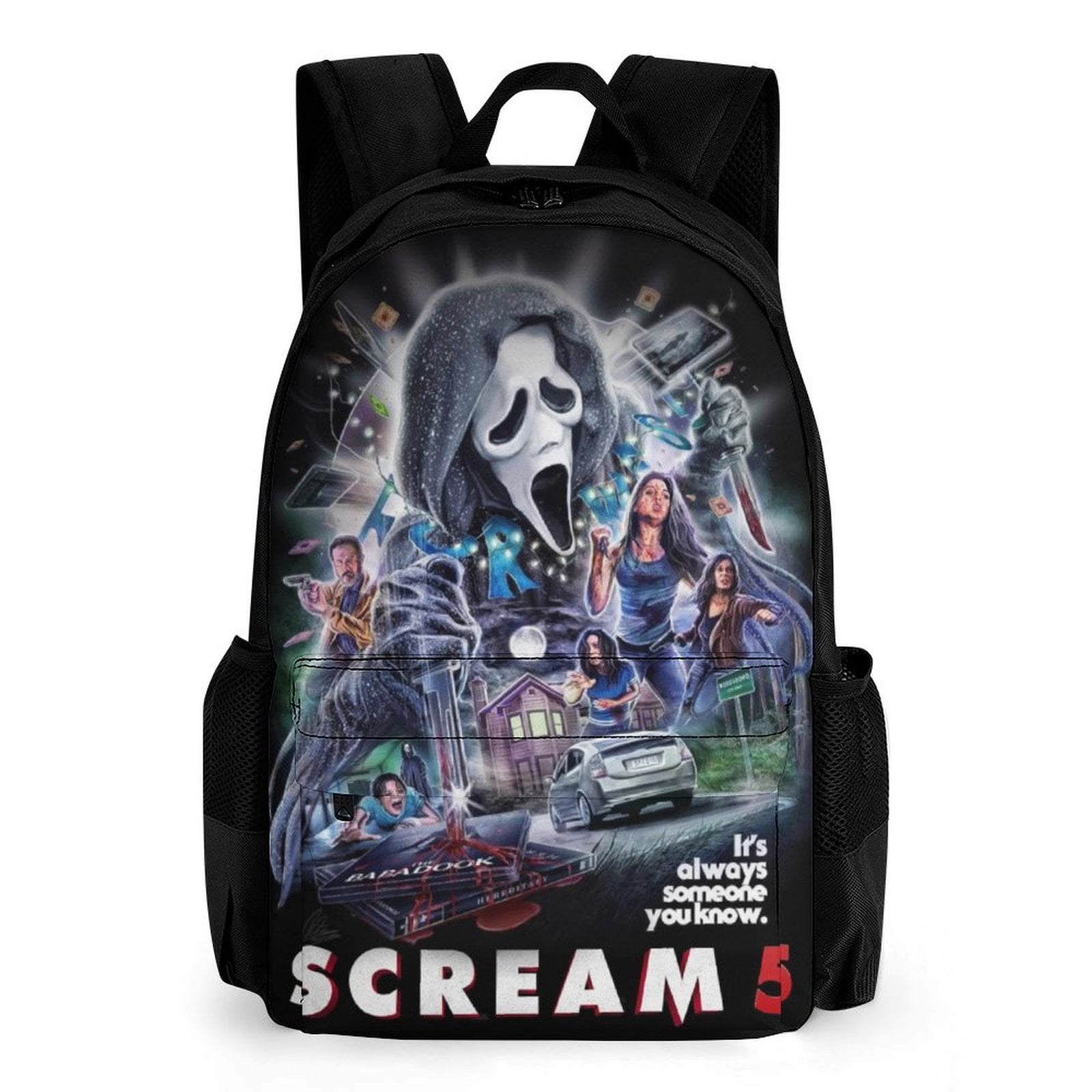 Scream Horror Ghostface Killer Schoolbag Backpack Multipurpose Large ...
