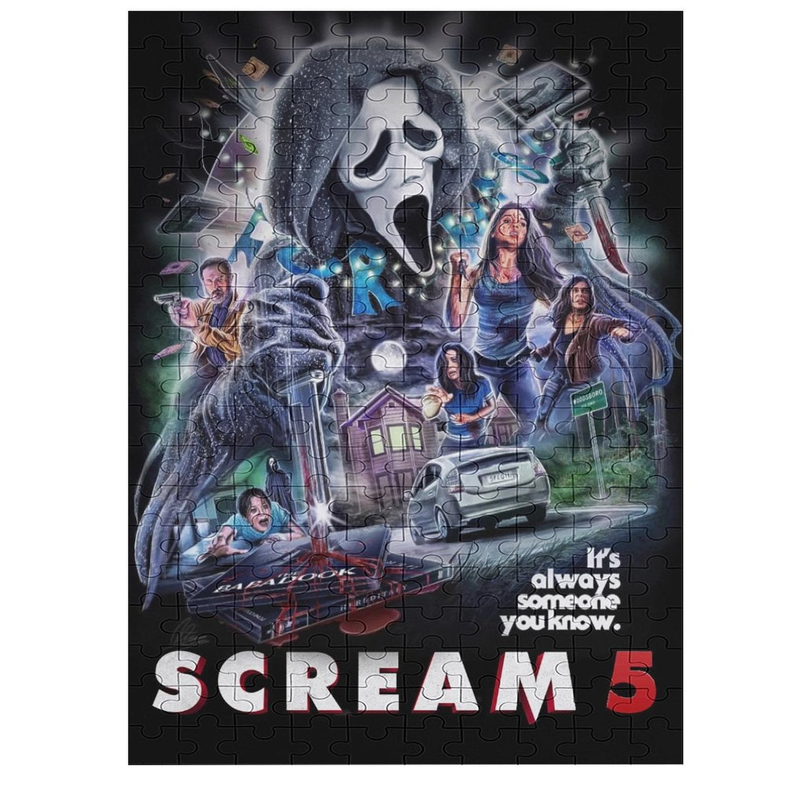 Scream Horror Ghostface Killer Wooden Puzzle Home Decoration ...