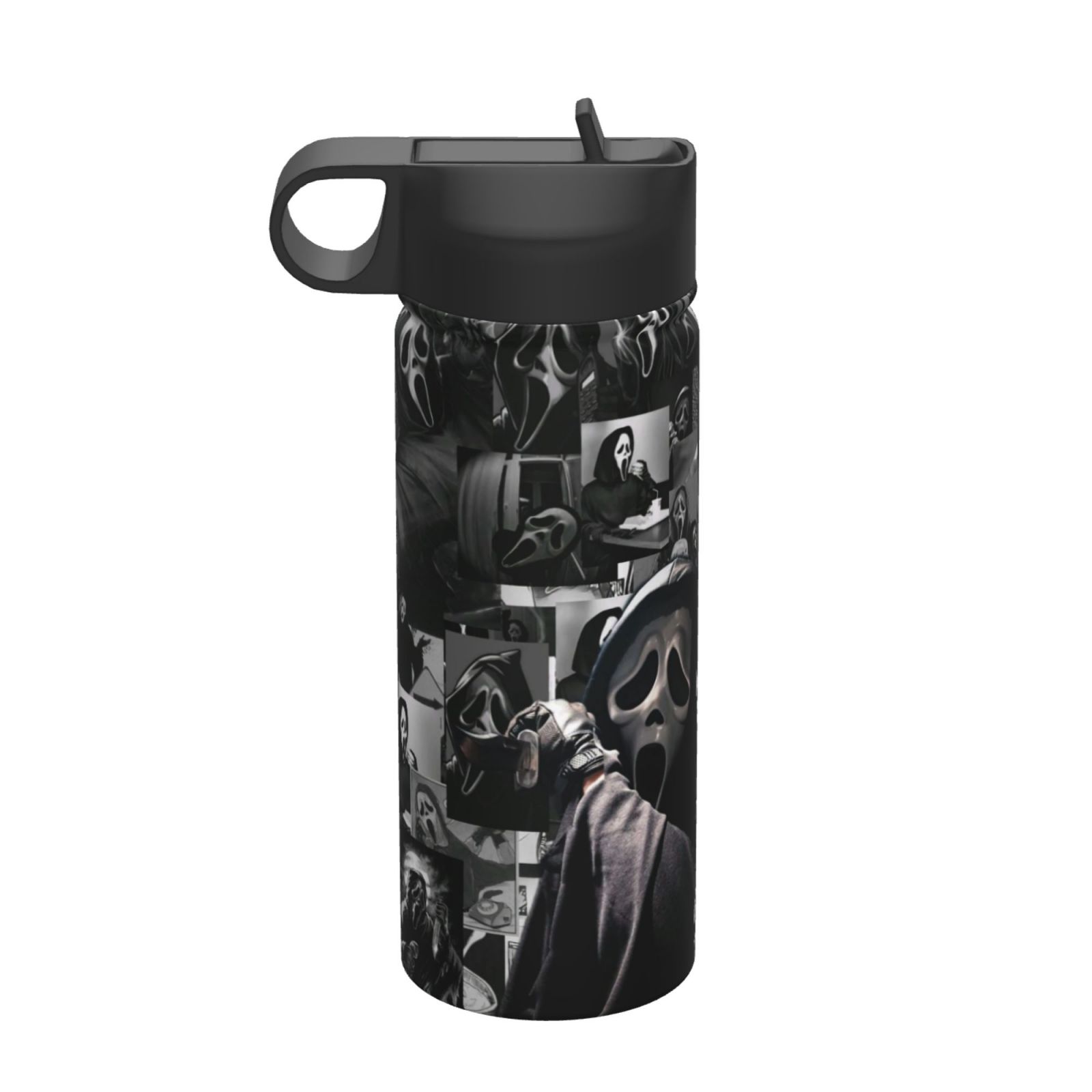 Scream Horror Water Bottle, Cute Pattern Stainless Steel Vacuum ...