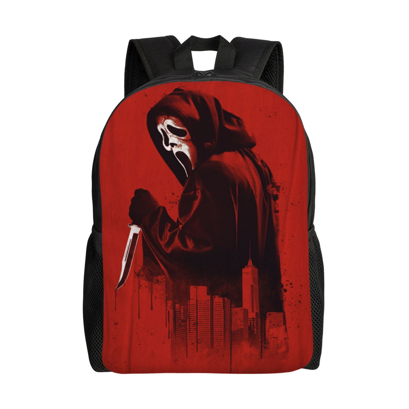 Scream Killer Ghostface Backpack Casual Adjustable Bookbag School Bag ...