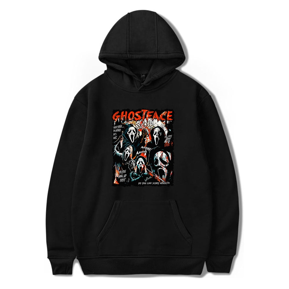 Scream Merch Ghostface Halloween Horror Movie Hoodie Sweatshirt Autumn ...
