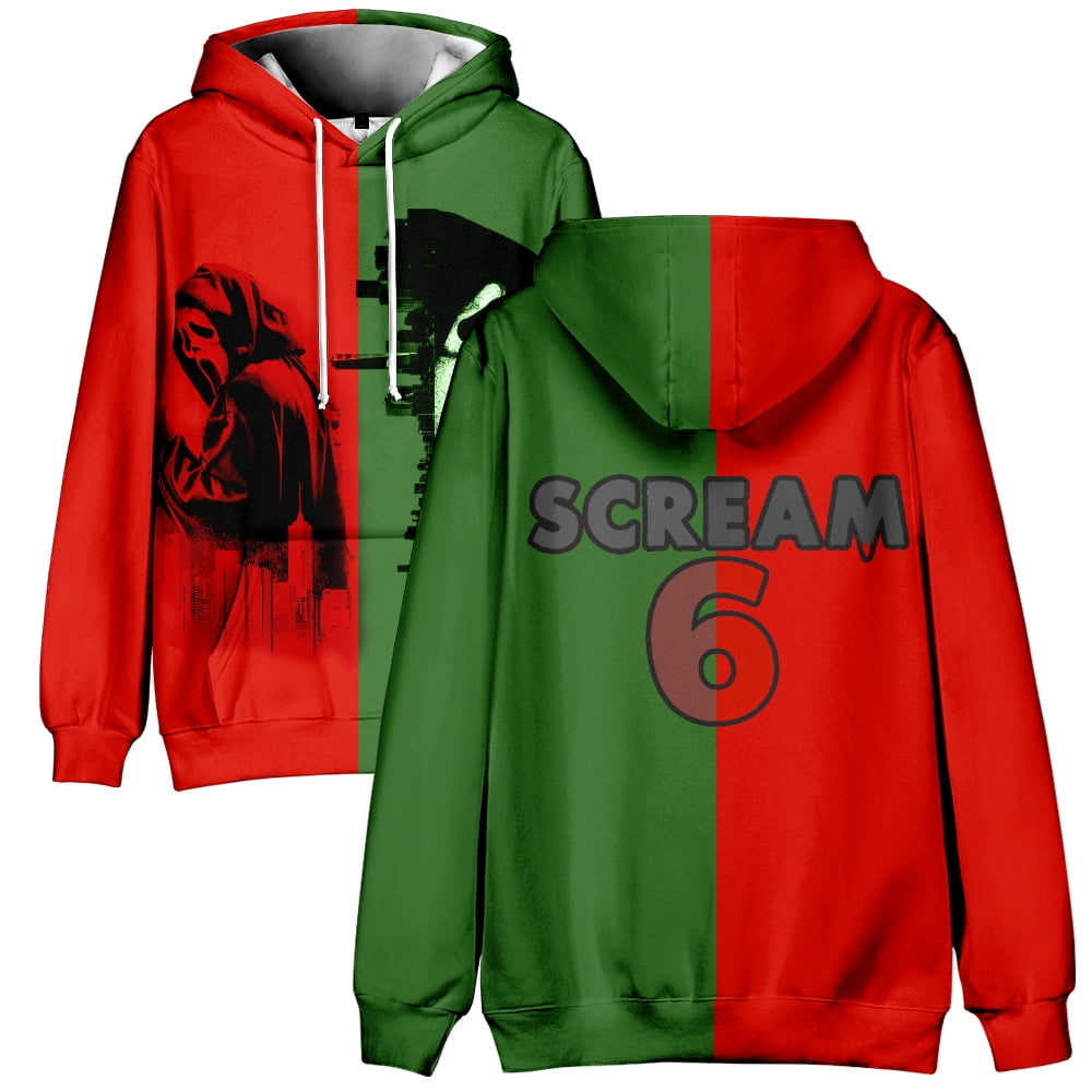 Scream Merch Ghostface Hoodie Halloween Scary Movie Sweatshirt Autumn ...