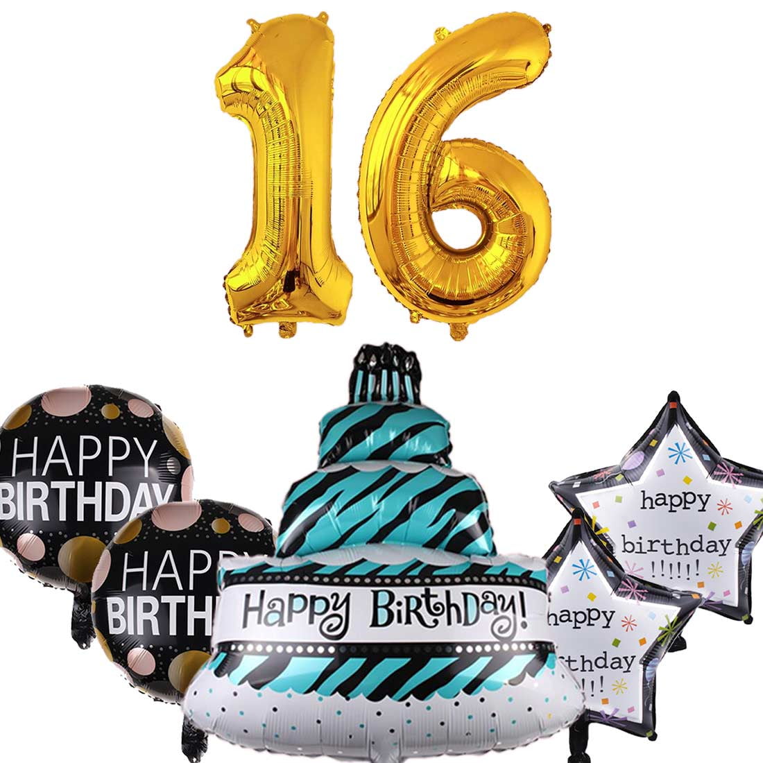 Scream Movie Balloons Party Supplies 16th Big Number Decorations Decor ...