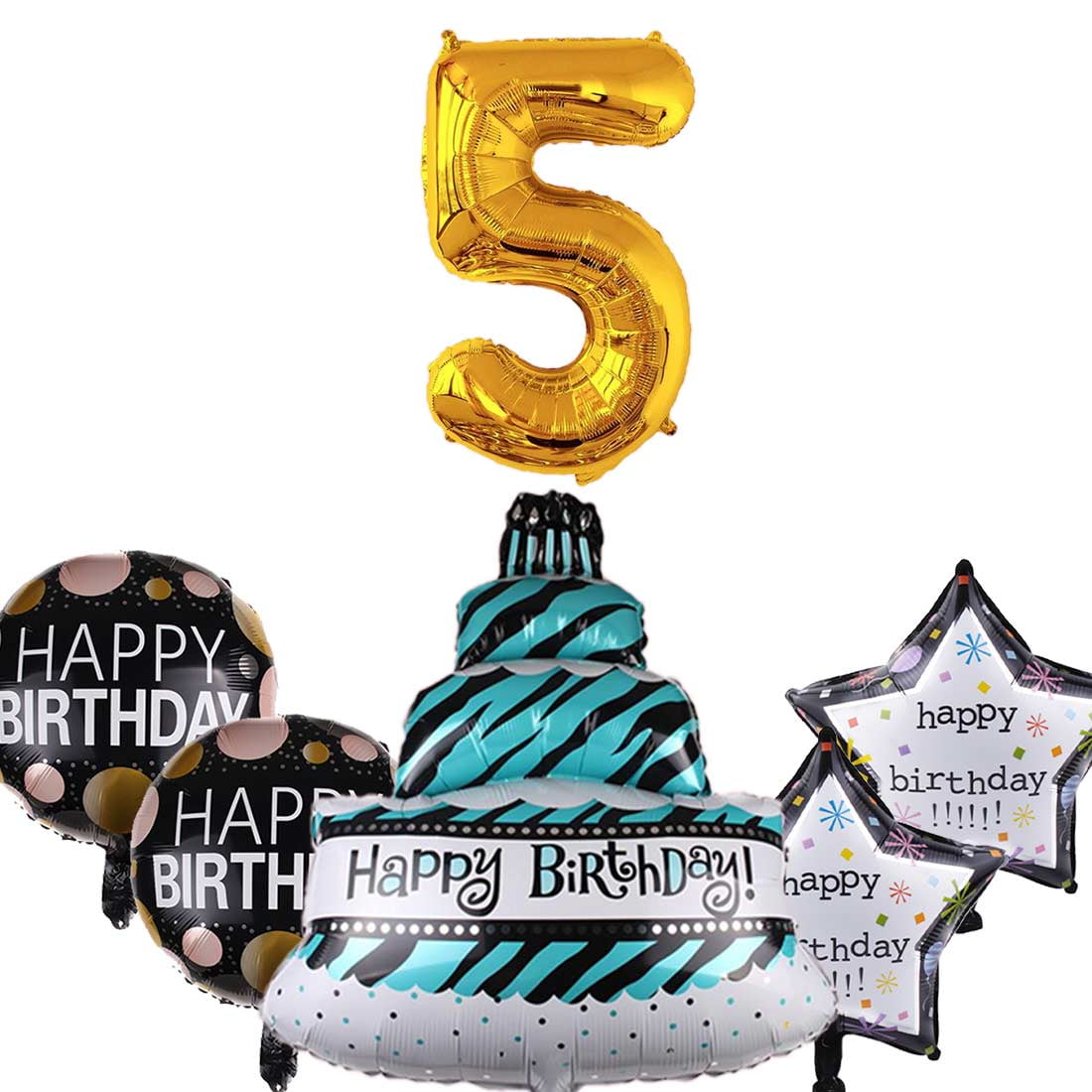 Scream Movie Balloons Party Supplies 5th Big Number Decorations Decor ...