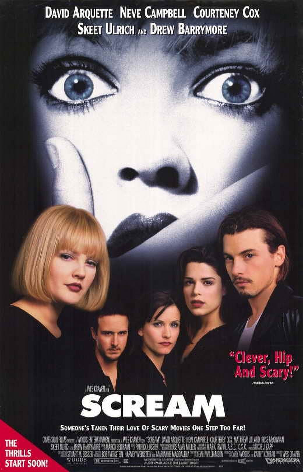 Scream Classic Horror Movie Poster, 11" x 17" Style A, Made in USA ...