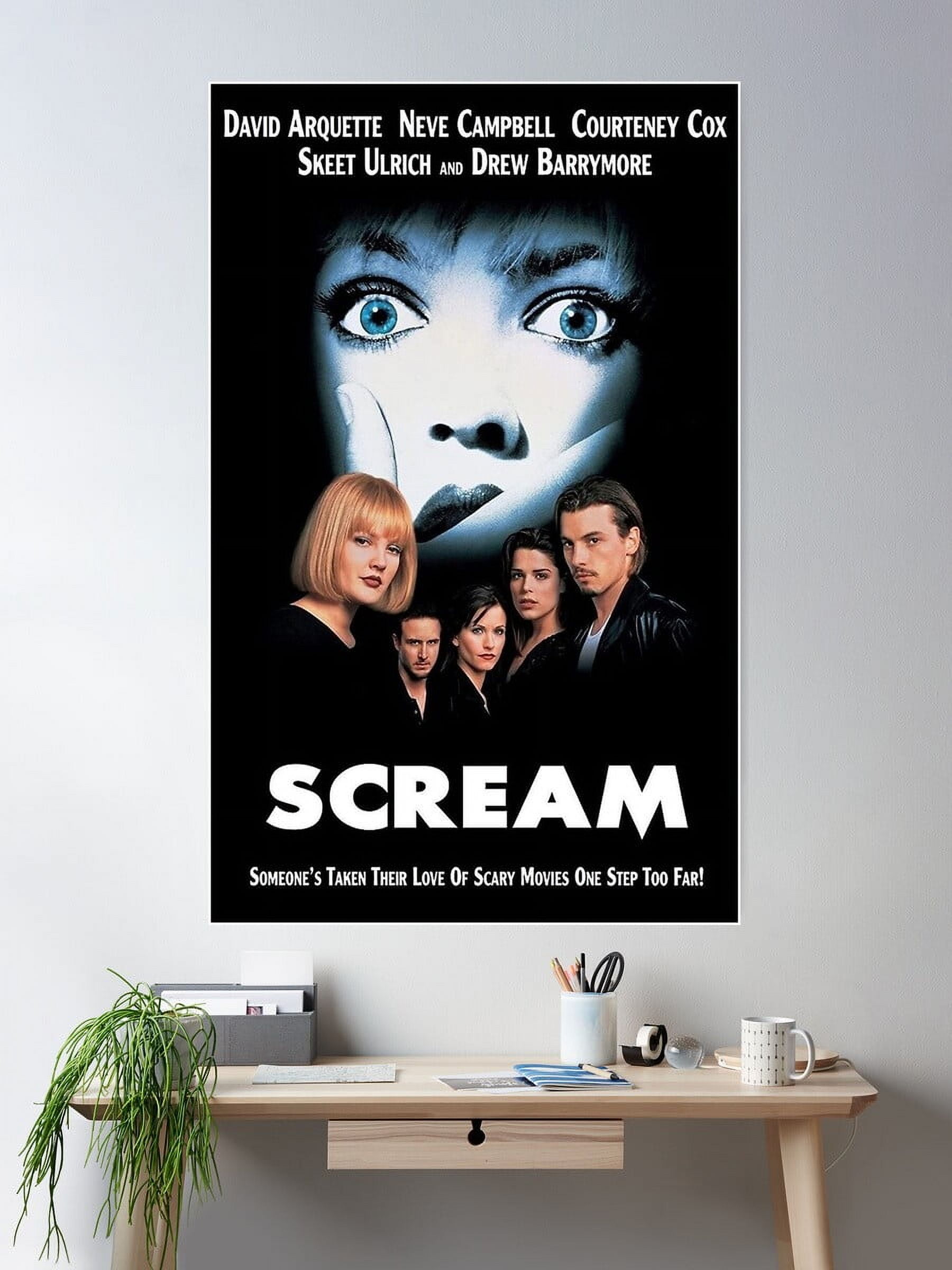 Scream Movie Poster Wall Art, Modern Wall Decor For Living Room Bedroom ...