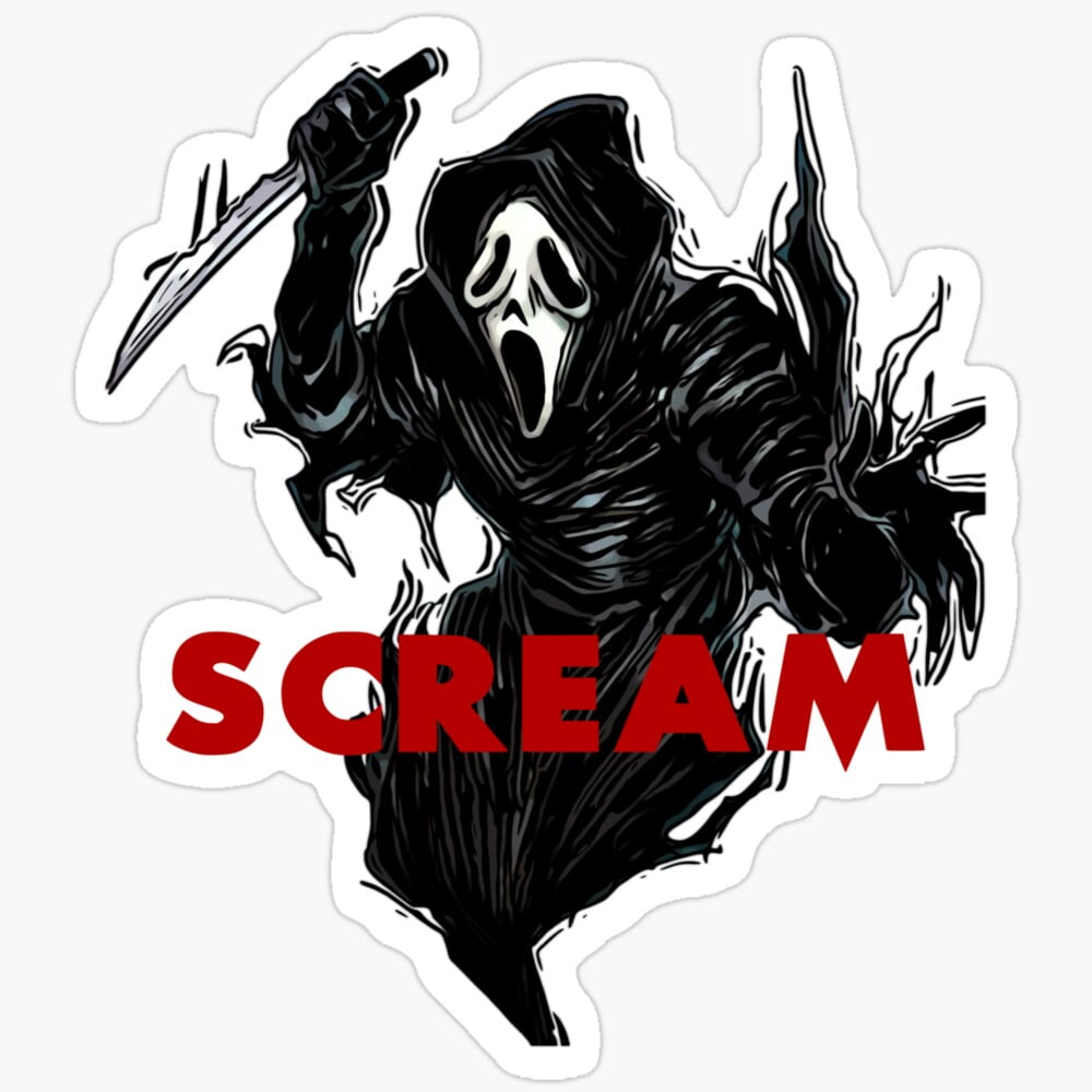 Scream Movie Sticker Phone Decal Water Bottle Stickers Car Decals ...