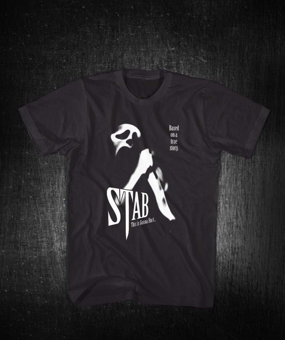 Scream Movie T-Shirt with Stab Logo - Classic Horror Tee for Fans of ...