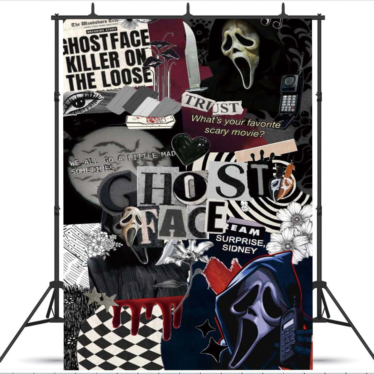 Scream Movie school Poster Wall Decor Birthday Banner Backdrop ...