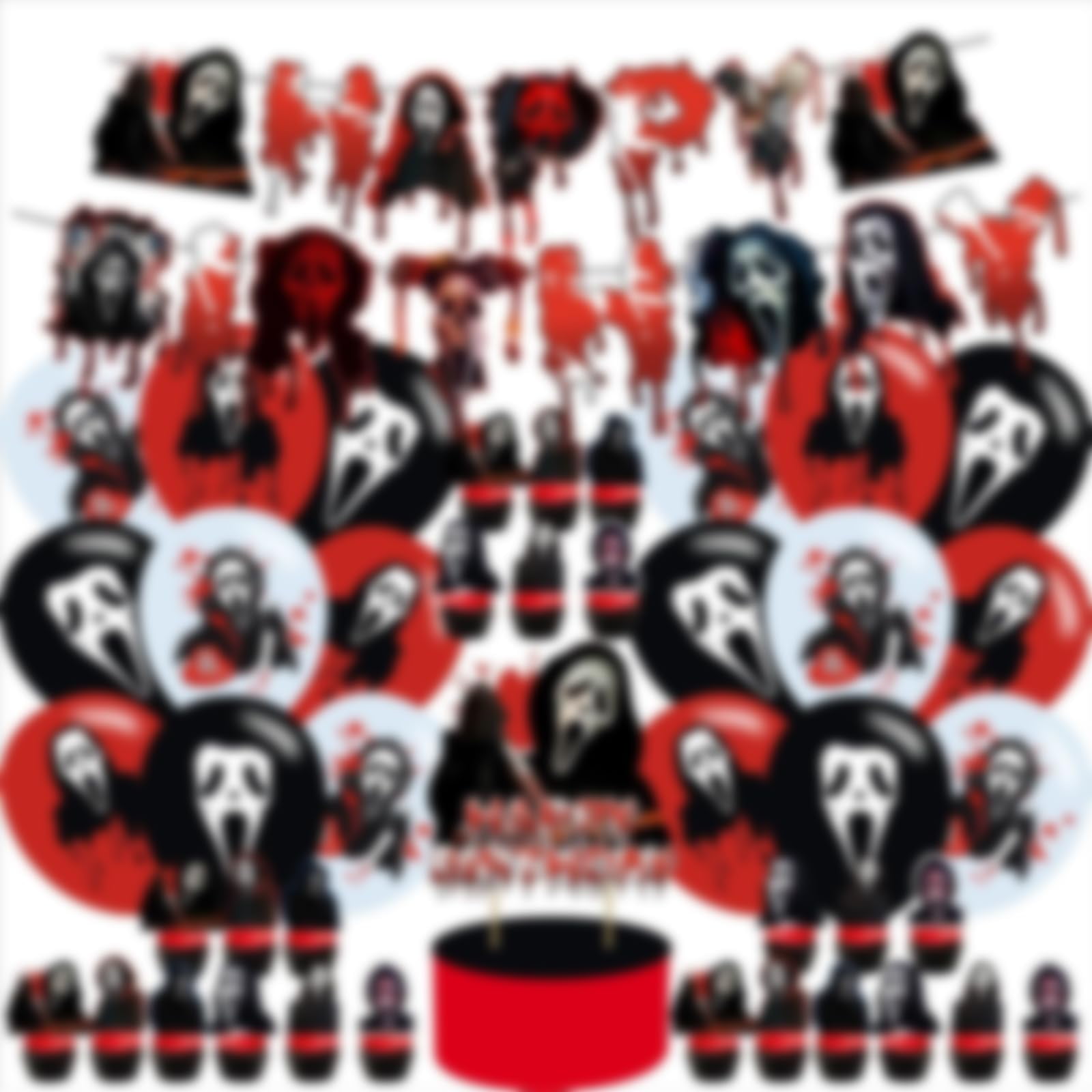 Scream Party Supplies ,Horror Movie Birthday Party KMC2Decoration ...