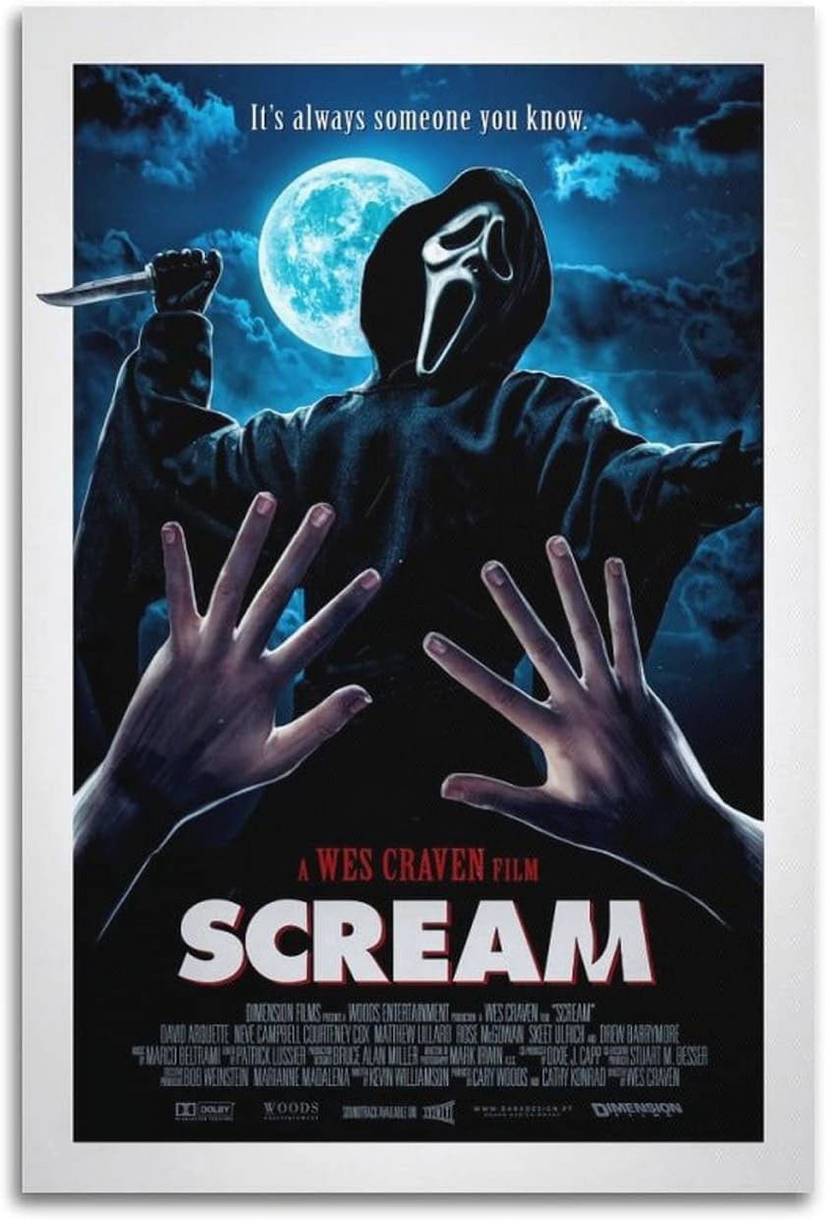 Scream Poster Horror Movie Posters Canvas Art Poster And Wall Art ...
