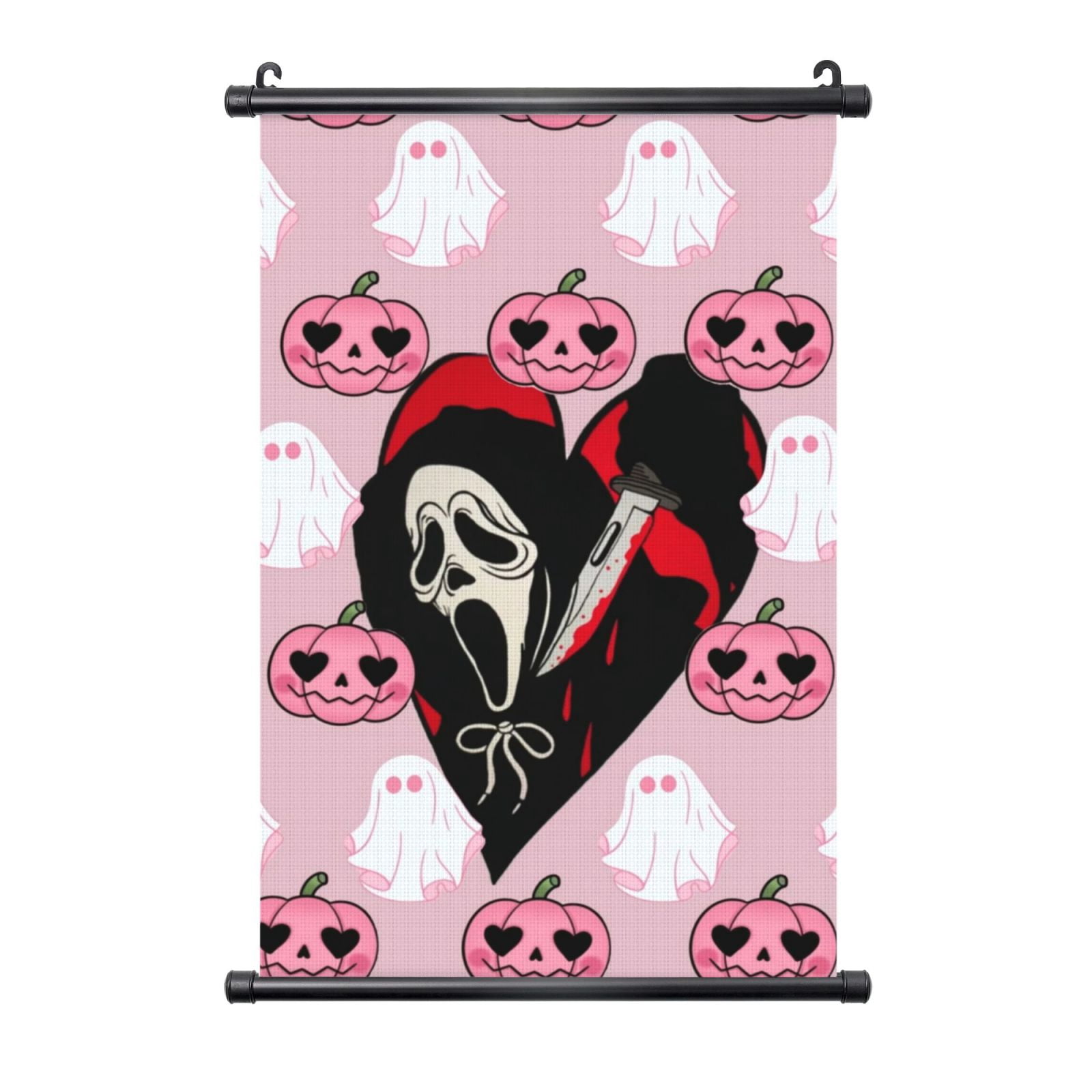 Scream Poster Plastic Shaft Wall Hanging Banner Artwork Canvas Wall Art ...