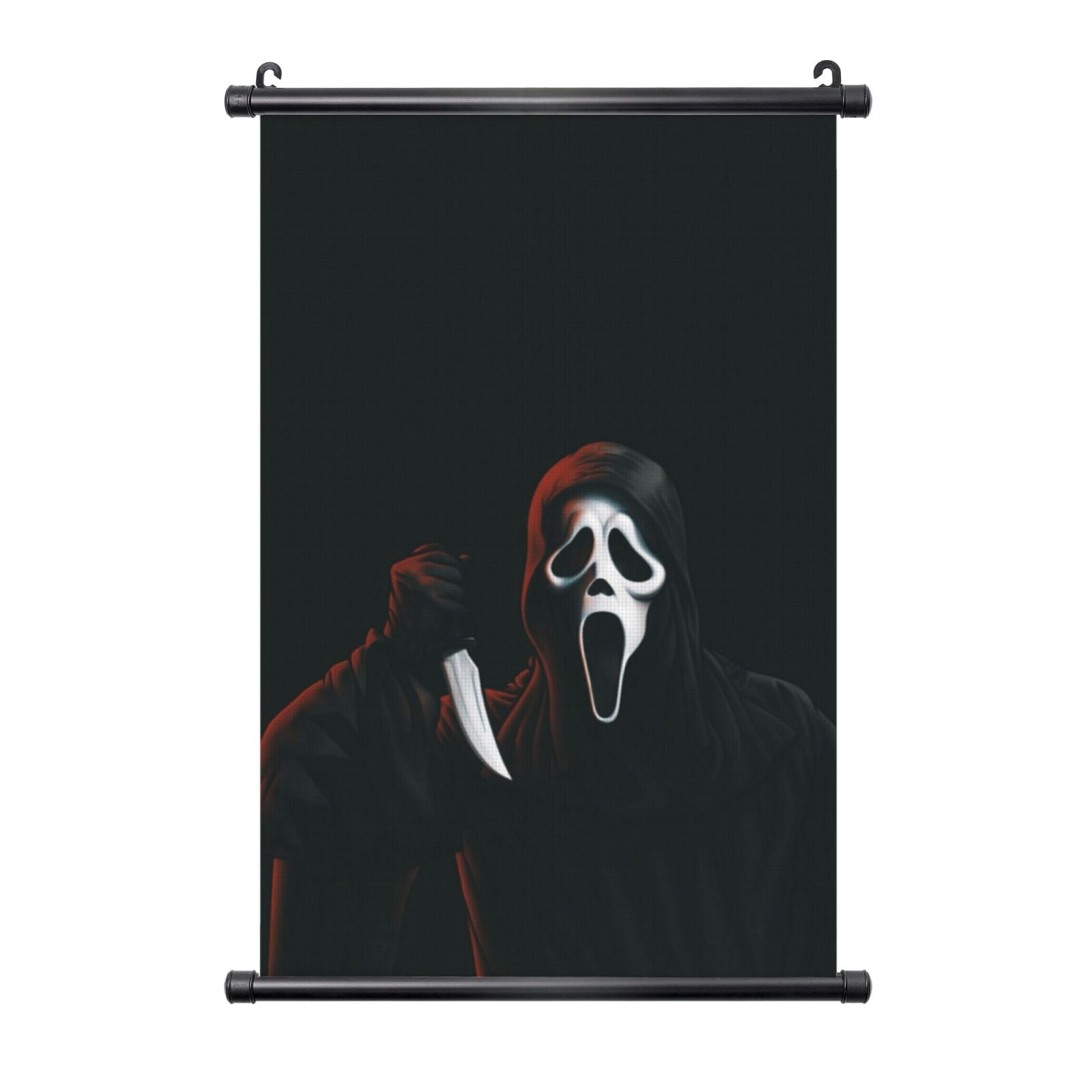 Scream Poster Plastic Shaft Wall Hanging Banner Artwork Canvas Wall Art ...
