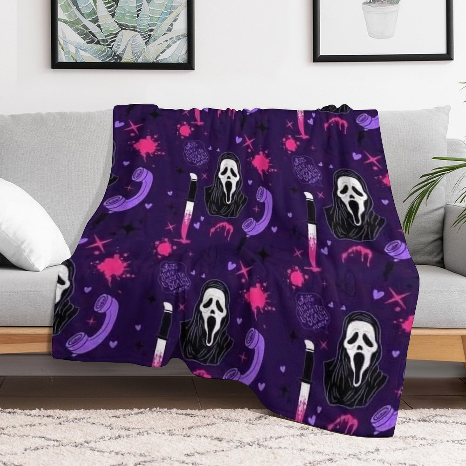 Scream Queen Size Blanket, Gifts for Girls And Boys, Super Soft ...