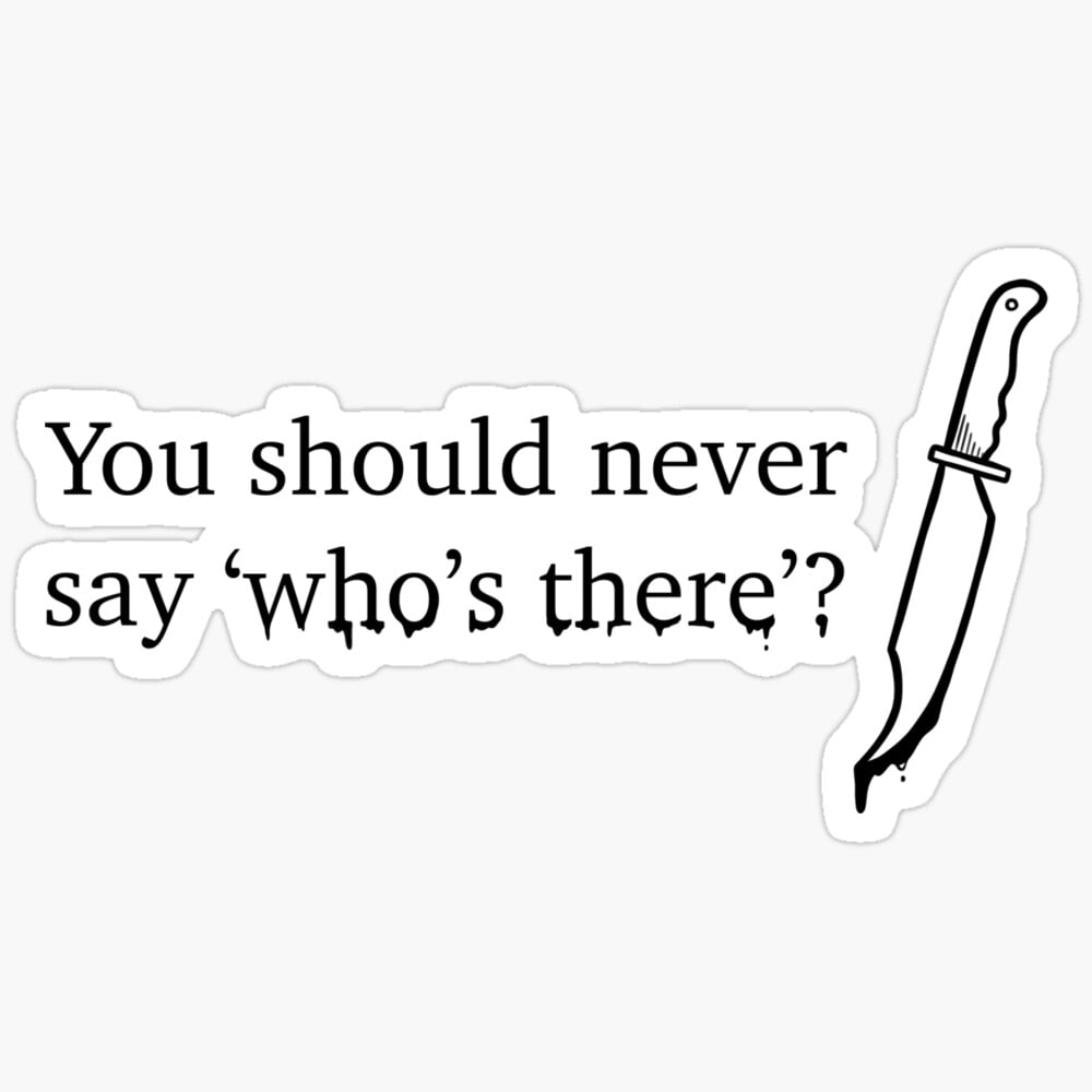 Scream Quote Sticker Phone Decal Water Bottle Stickers Car Decals ...