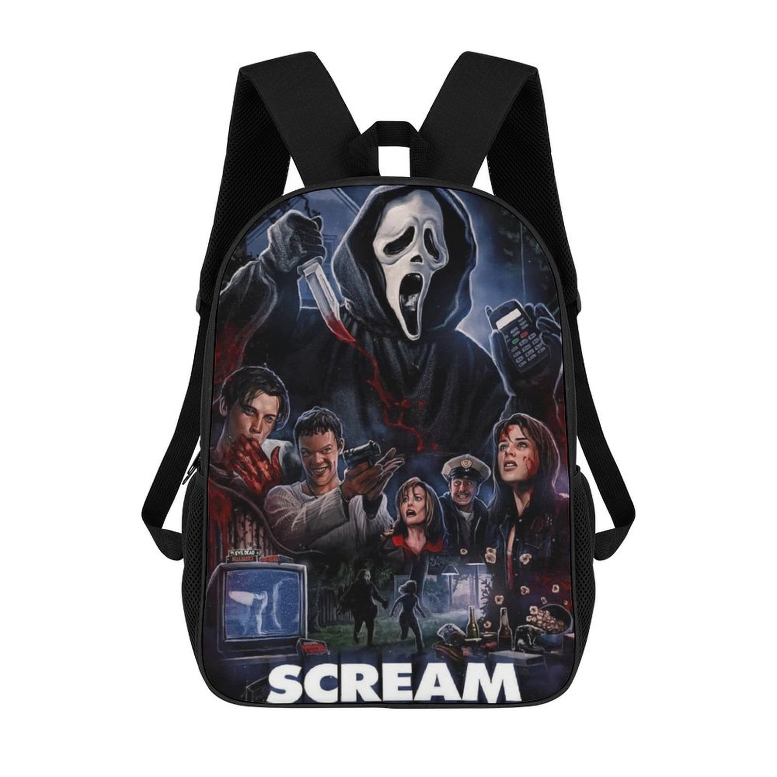 Scream Scary Movie Backpack Casual Daypack School Bag Satchel Bookbag ...
