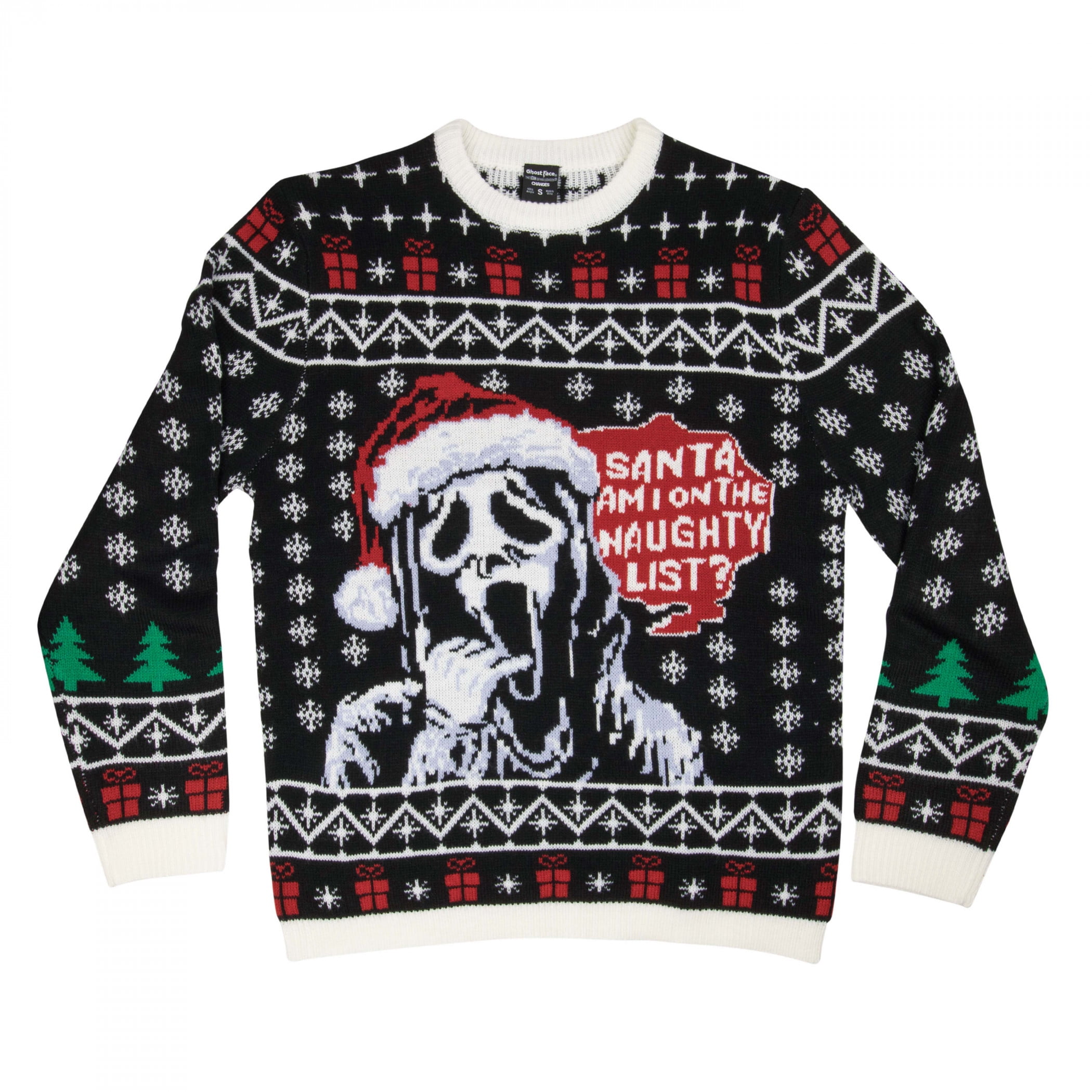 Scream Scream Ghostface Santa, Am I on the Naughty List Ugly Christmas ...