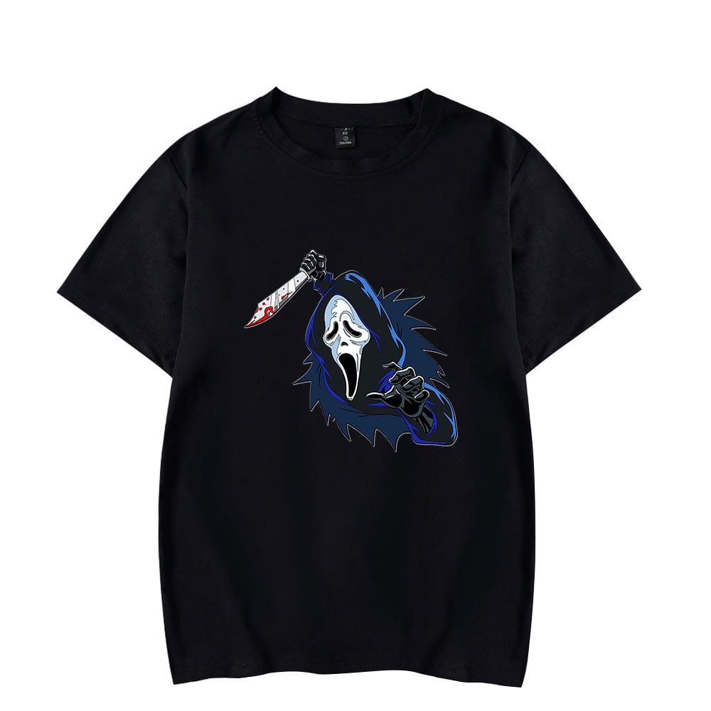 Scream T-Shirt Ghostface Halloween Cosplay Merch Summer For Men/Women ...