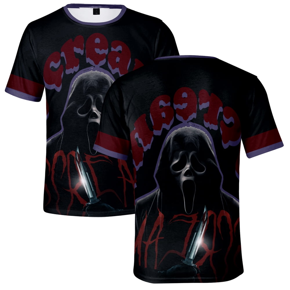 Scream VI 3D Short Sleeve T-shirts Women Man Movie Casual Printing ...