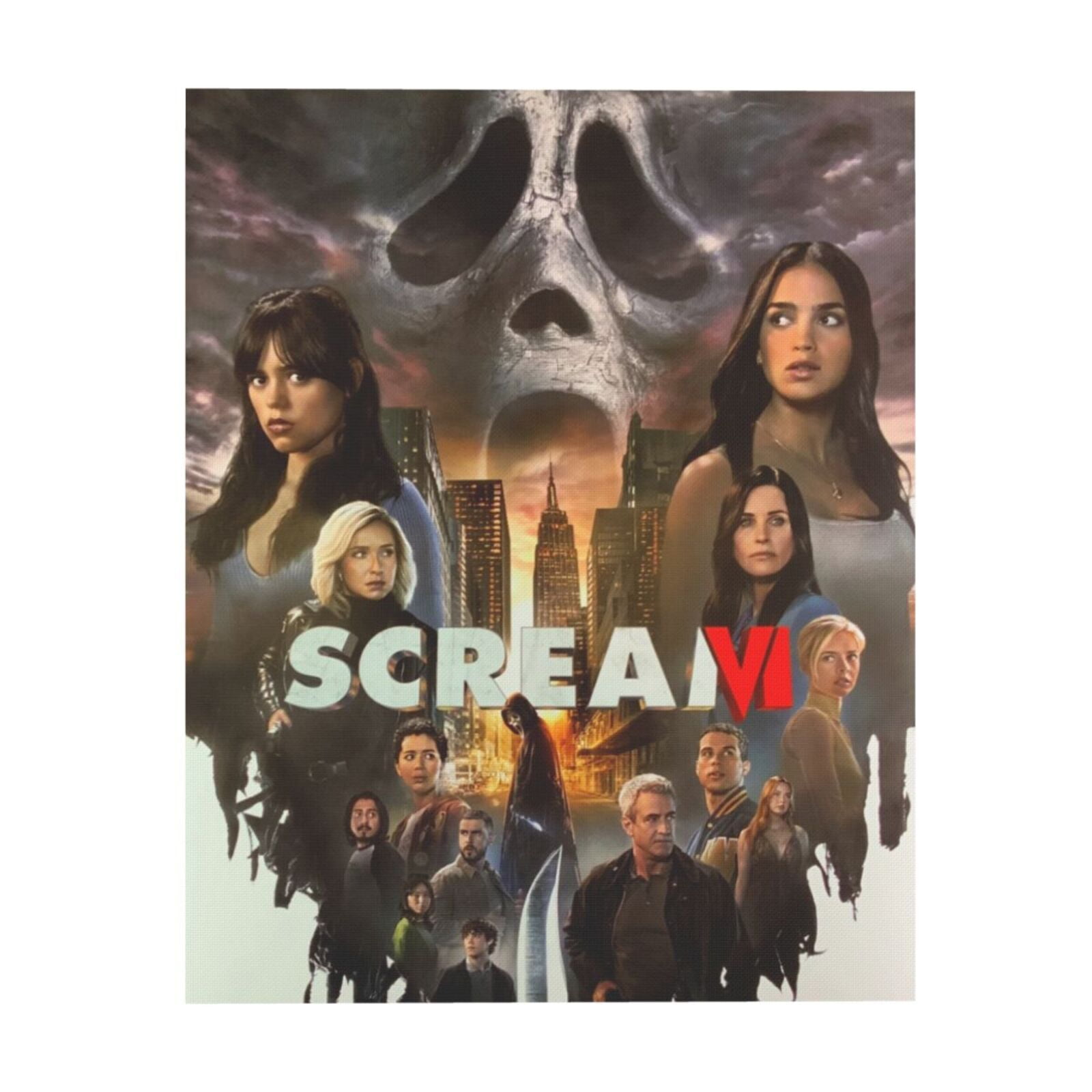 Scream VI Ghostface Scary Canvas Decorative Poster Art Picture Painting ...