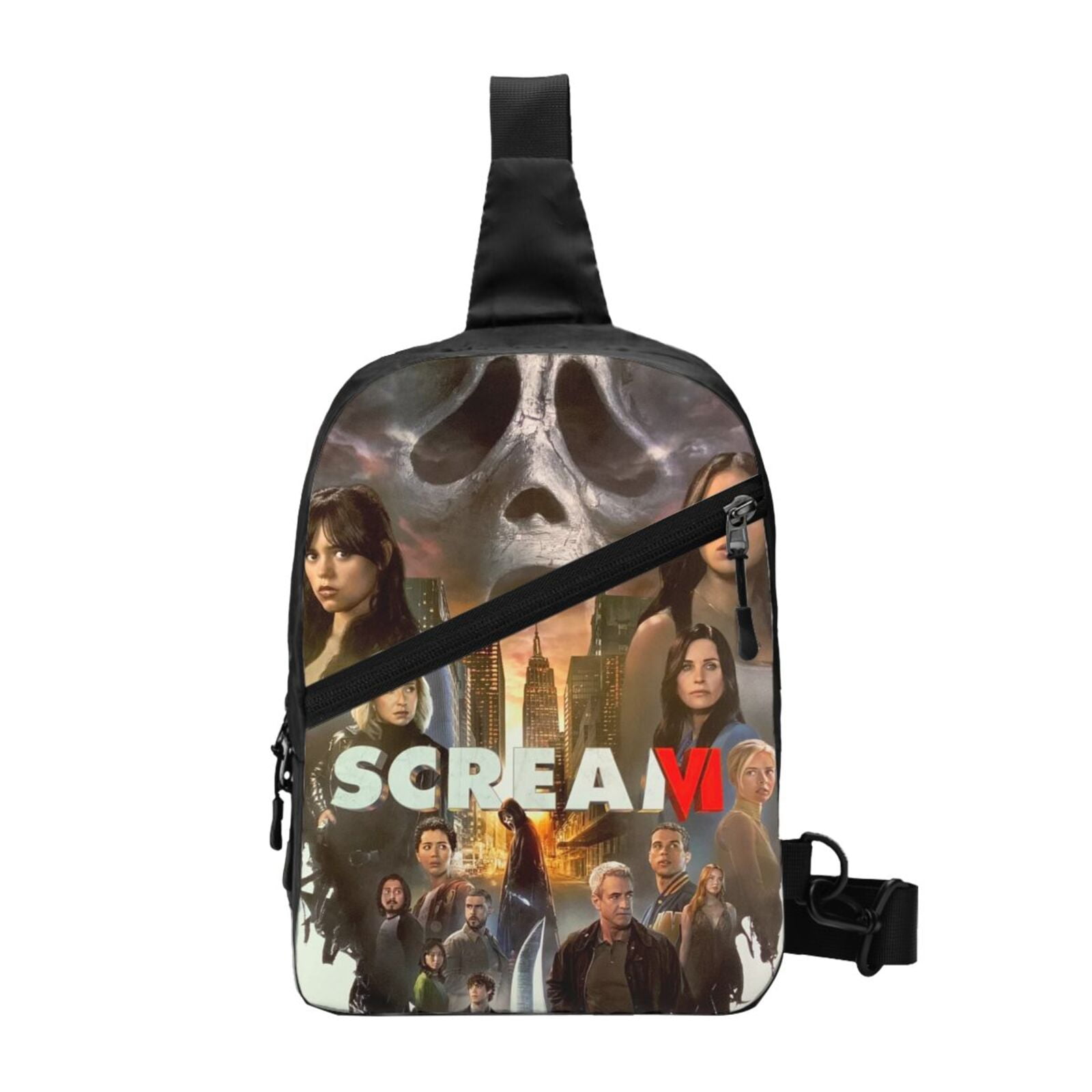 Scream VI Ghostface Scary Chest Bag Crossbody Folding Adjustable Casual ...