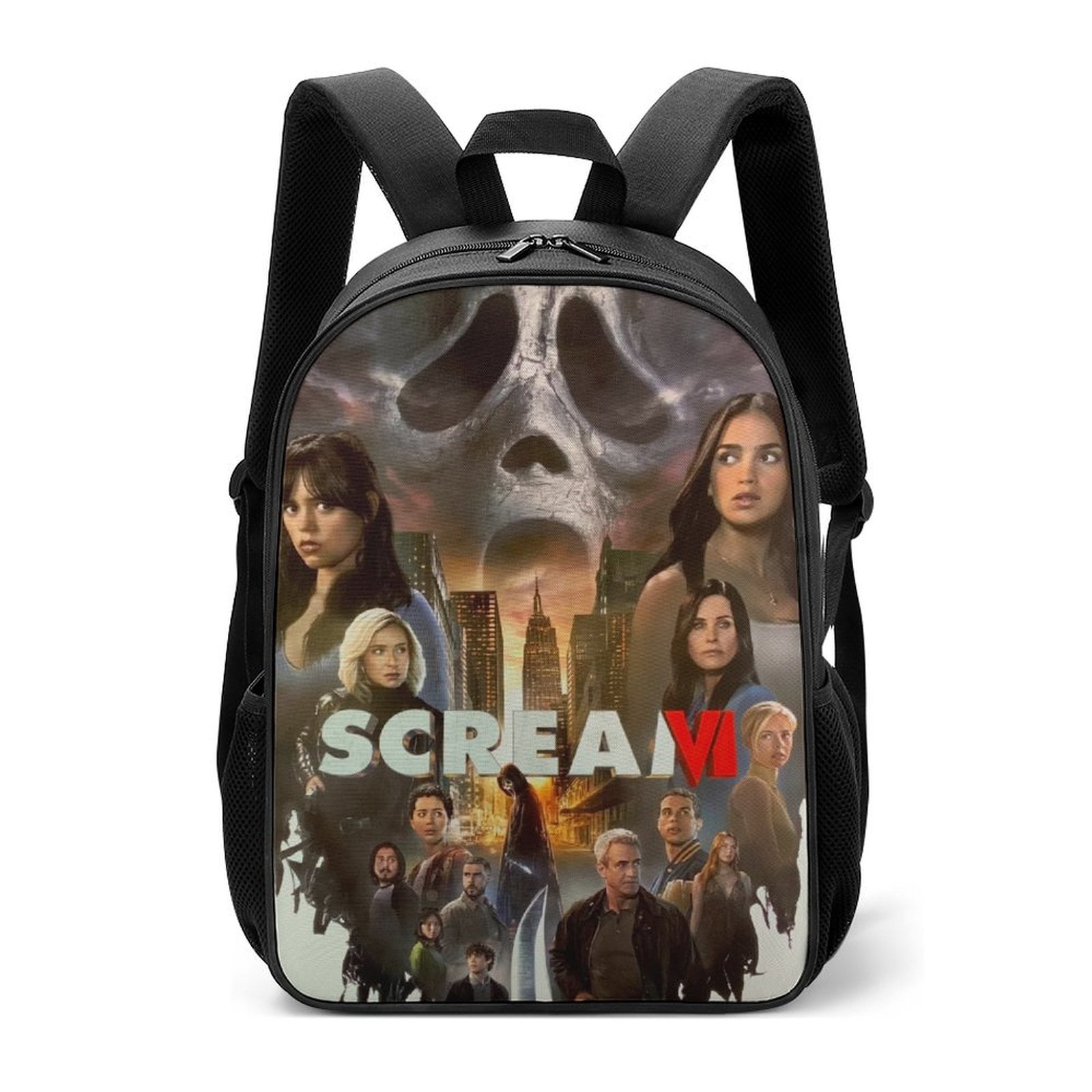 Scream VI Ghostface Scary School Bag Casual Adjustable Backpack Daypack ...