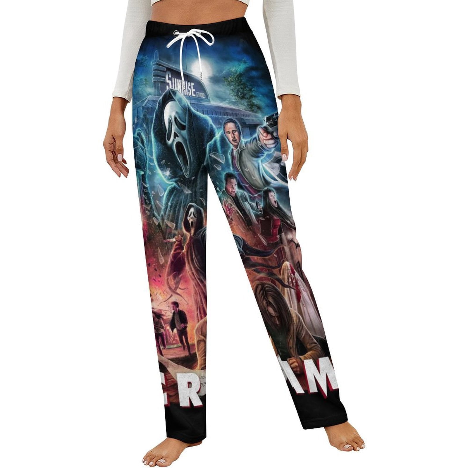 Scream VI Movie Horror Flannel Women's Pajama Pants Bottoms Sleepwear ...
