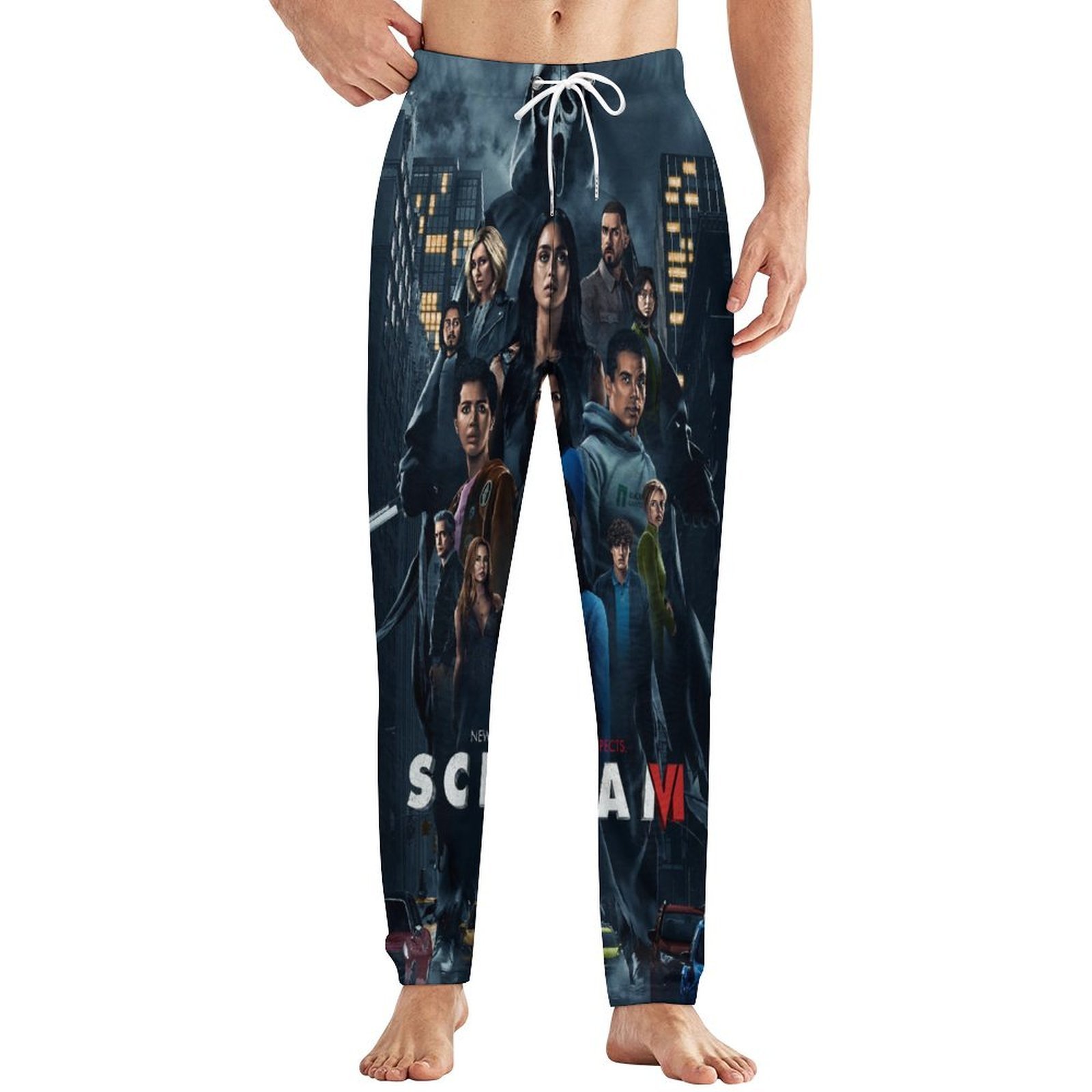 Scream VI Plush Men's Pajama Pants Bottoms Fashion Loose Lounge Sleep ...