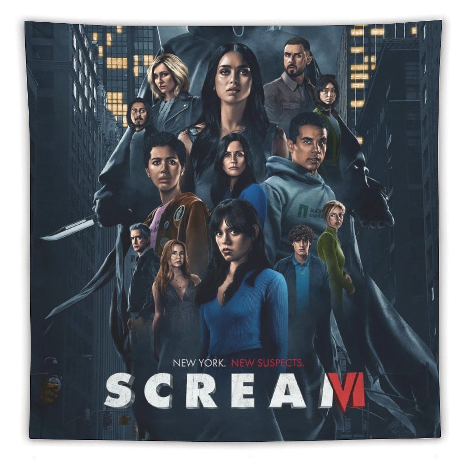 Scream VI Tapestry Luxury Wall Hanging Tapestries Decor Gift Aisle ...