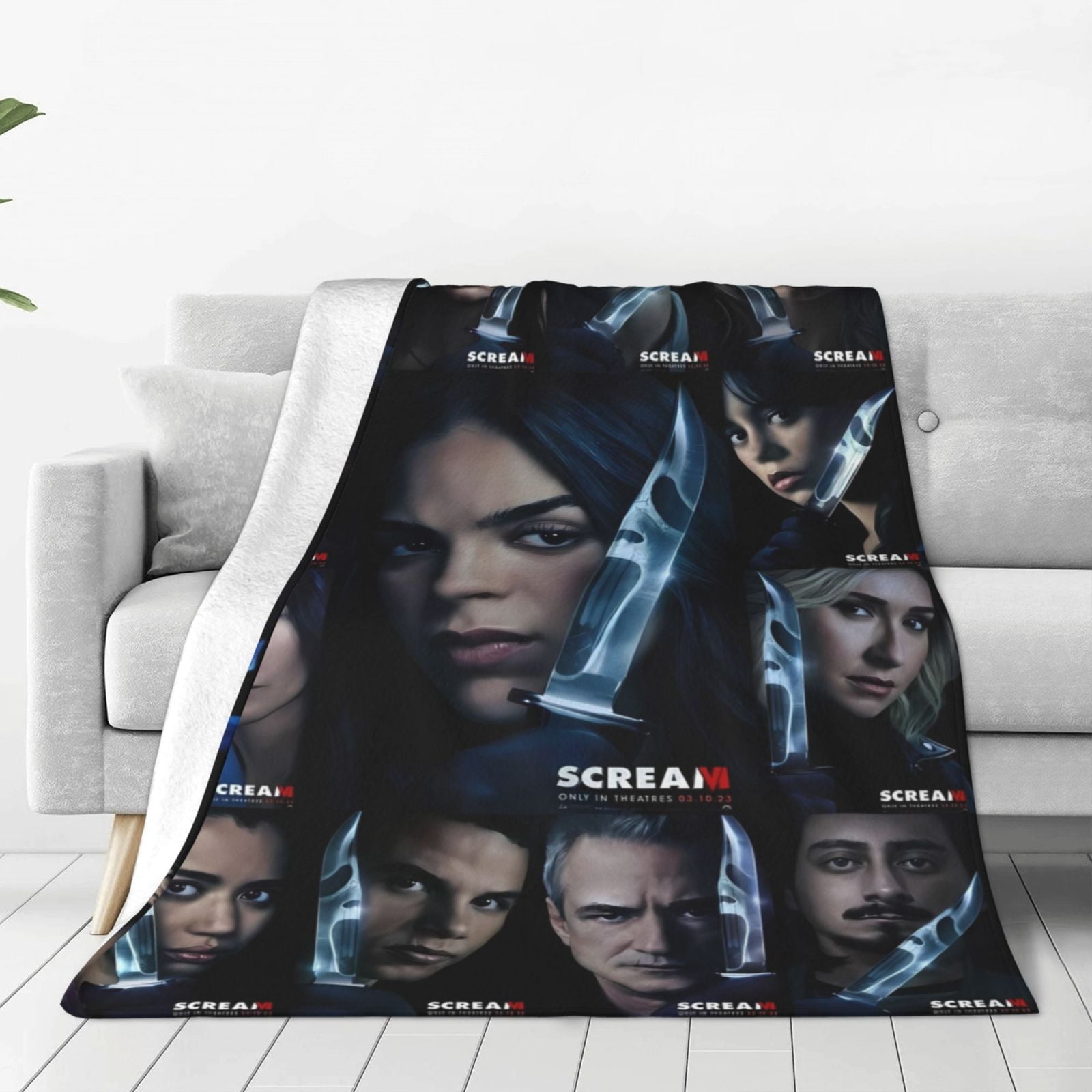 Scream Vi Throw Blanket Couch Bed Sofa Soft Lightweight Warm Cozy ...