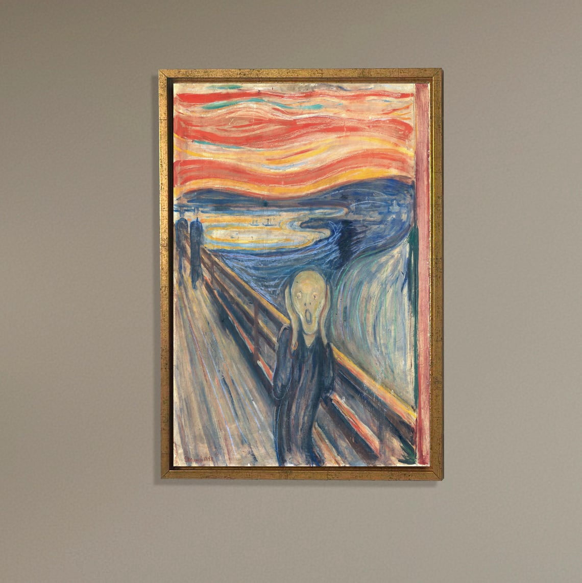 The Scream Wall Art, Edvard Munch Expressionist Poster, Famous ...
