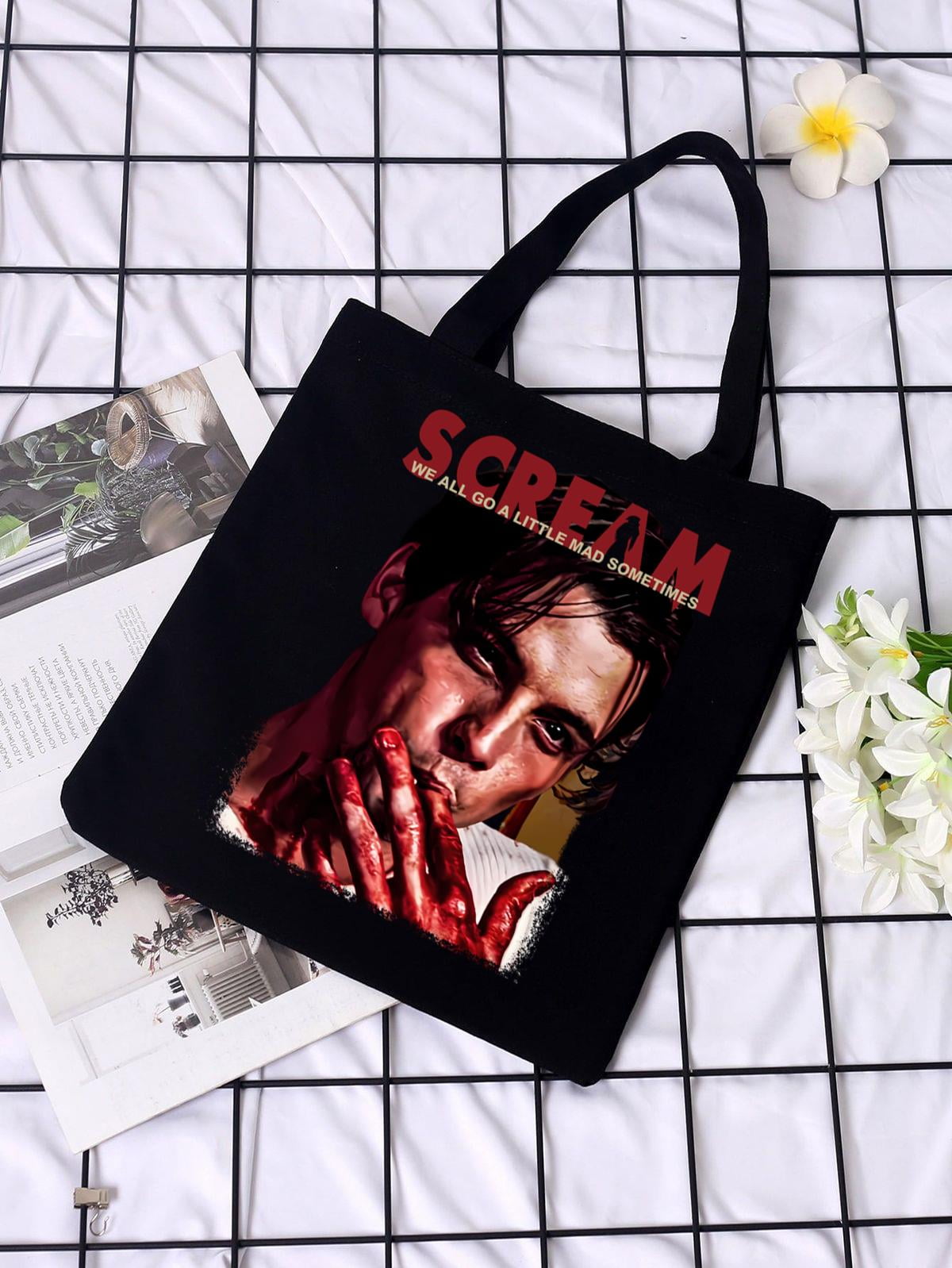 Scream We All Go A Little Mad Sometimes Billy Loomis Tote Bag, Scream Movie Bag, Billy Loomis ...