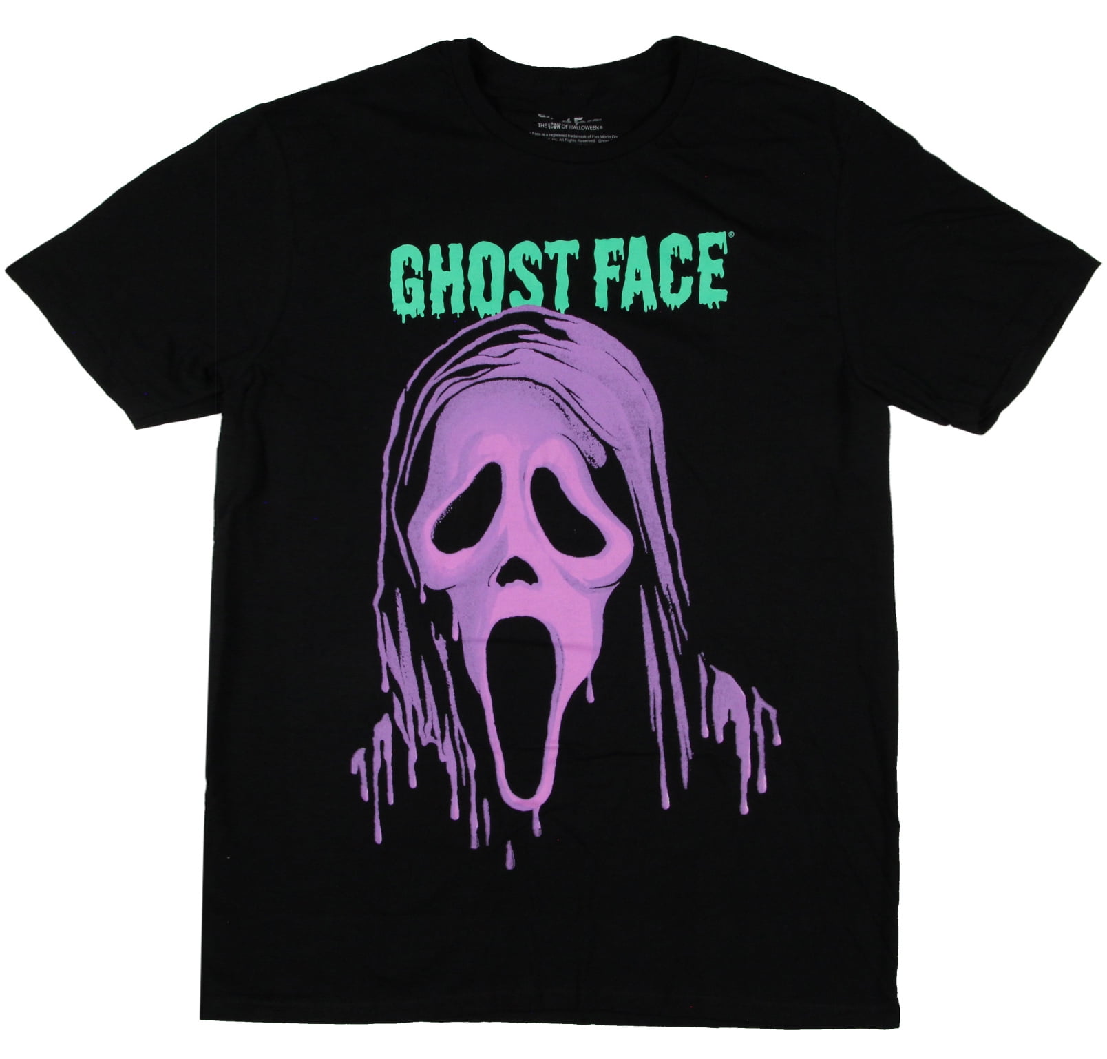 Scream Women's Ghost Face Drip Design Mask Plus Size Adult Short Sleeve T-Shirt - Walmart.com