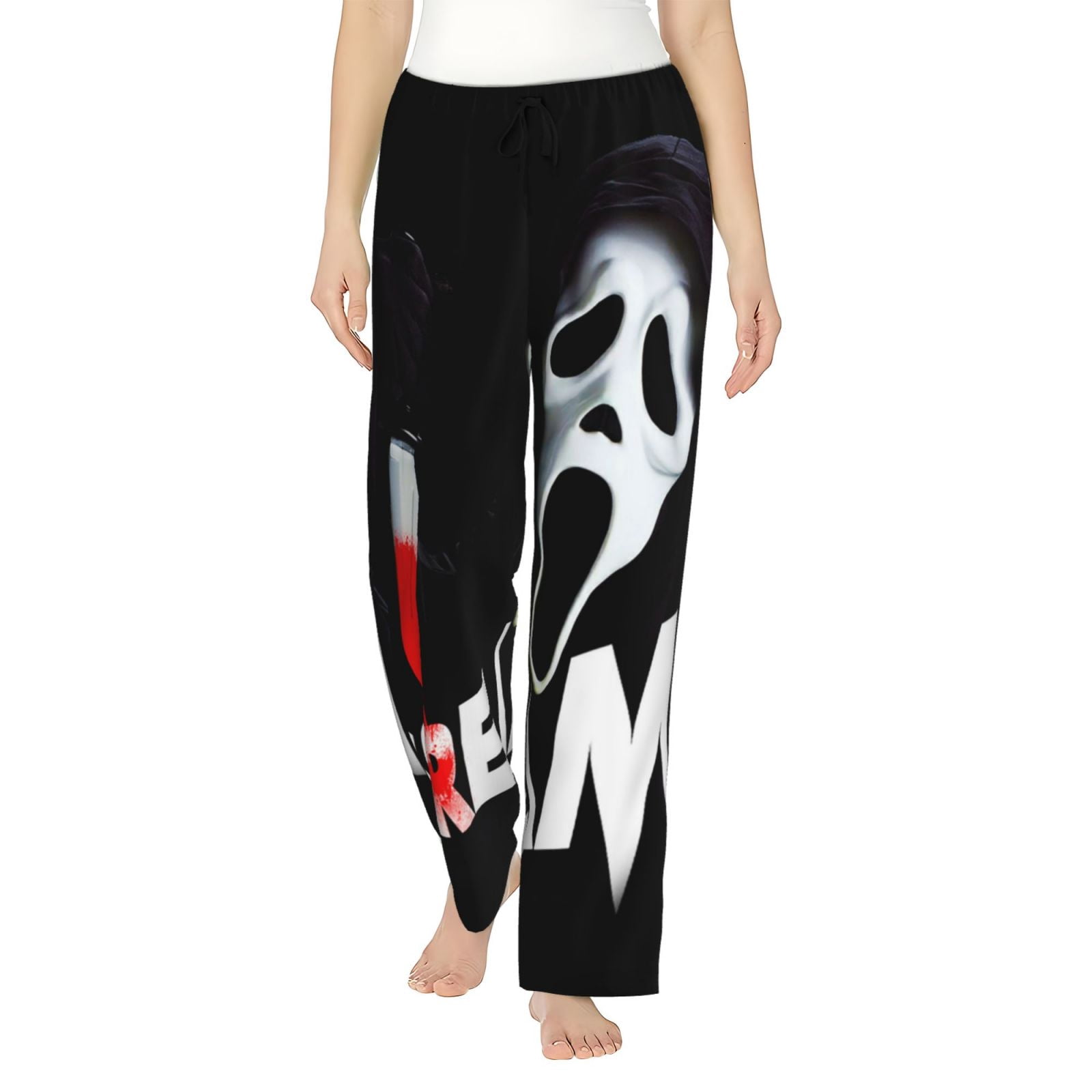 Scream Women's Pajama Pants Funny All Over Print Adult Lounge Sleep ...