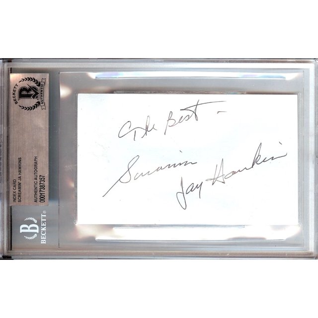 Screamin' Jay Hawkins Signed Autograph Index Card Singer Songwriter BAS ...